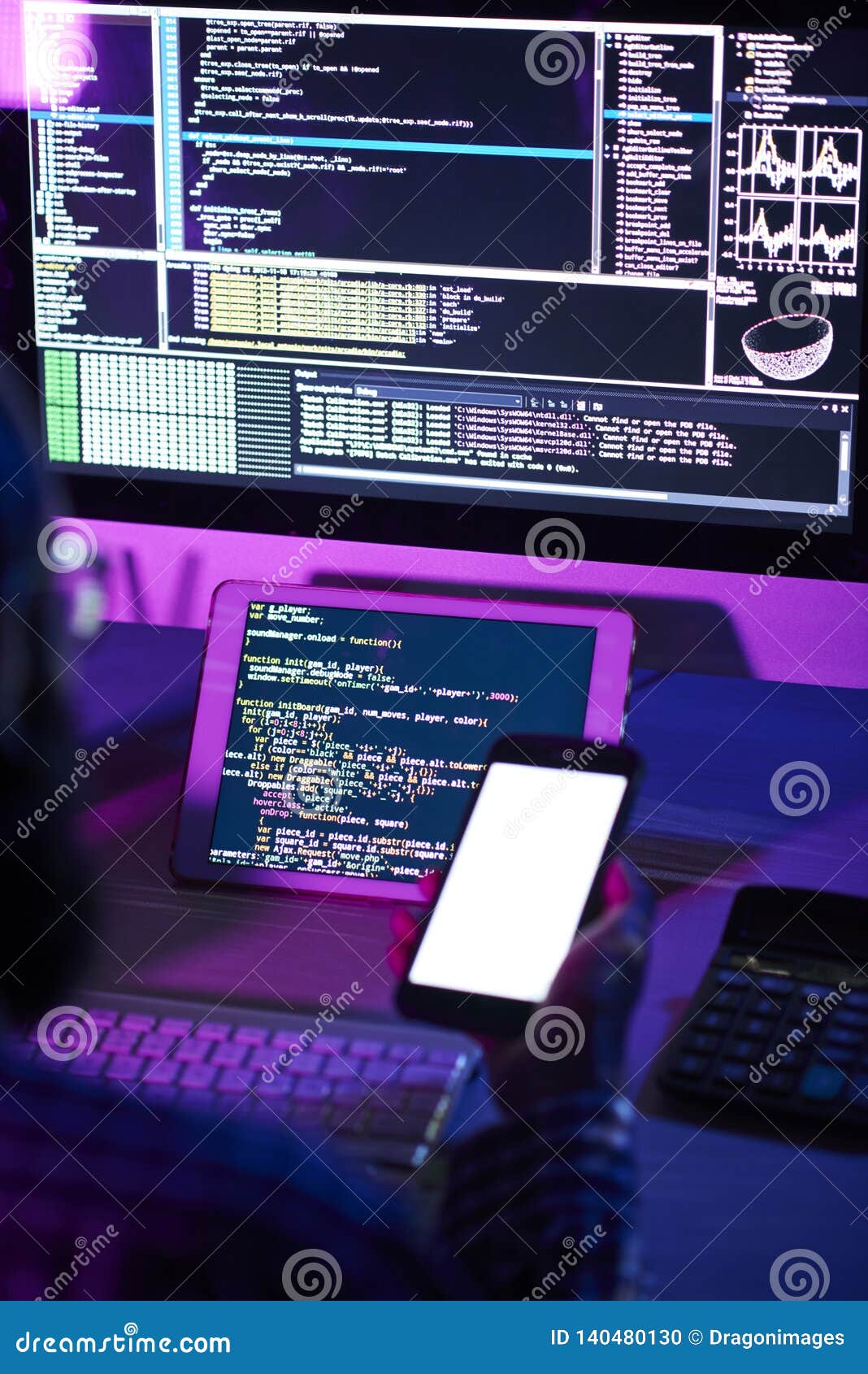 Using modern technologies stock photo. Image of analyst - 140480130