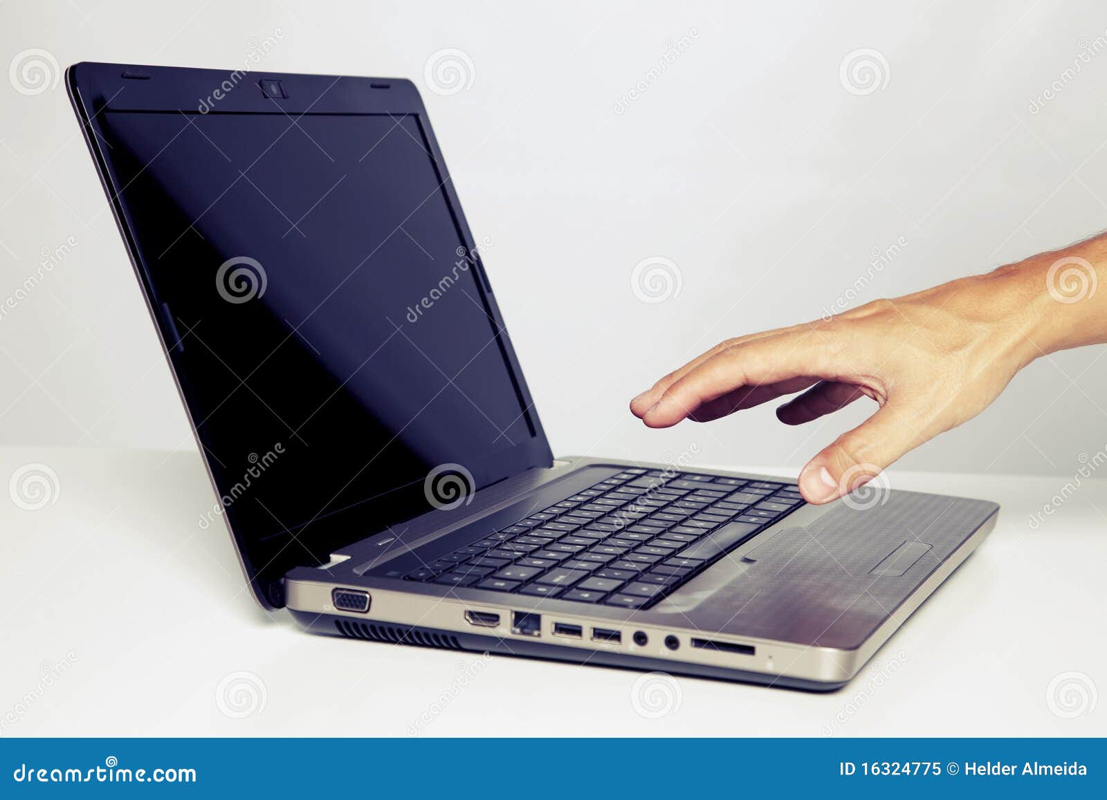 Using my laptop computer stock image. Image of business - 16324775