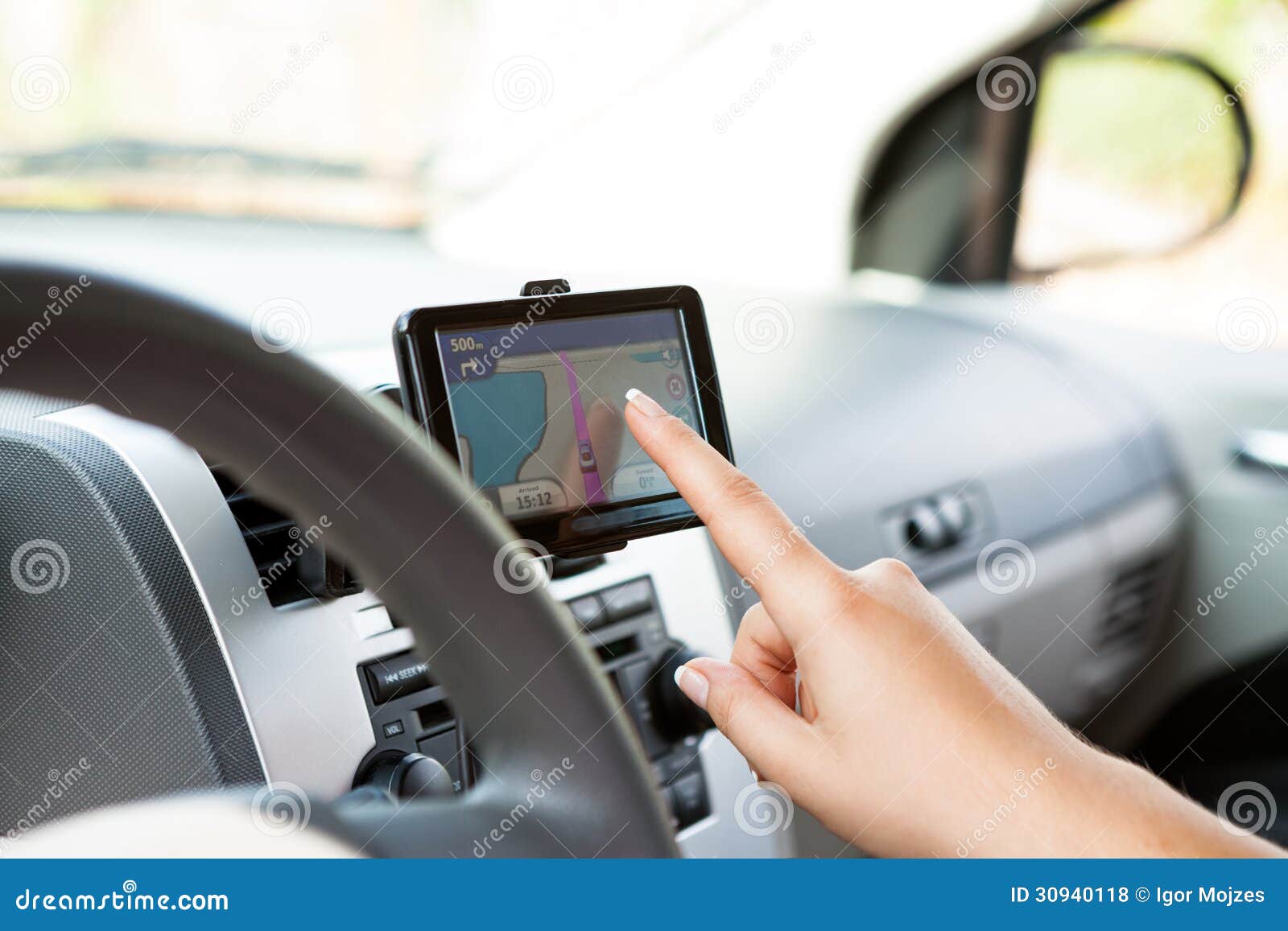 Using Navigation Device stock photo. Image of road, direction - 30940118