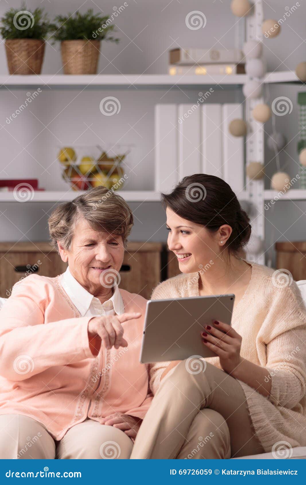 Using the new technology stock image. Image of together - 69726059