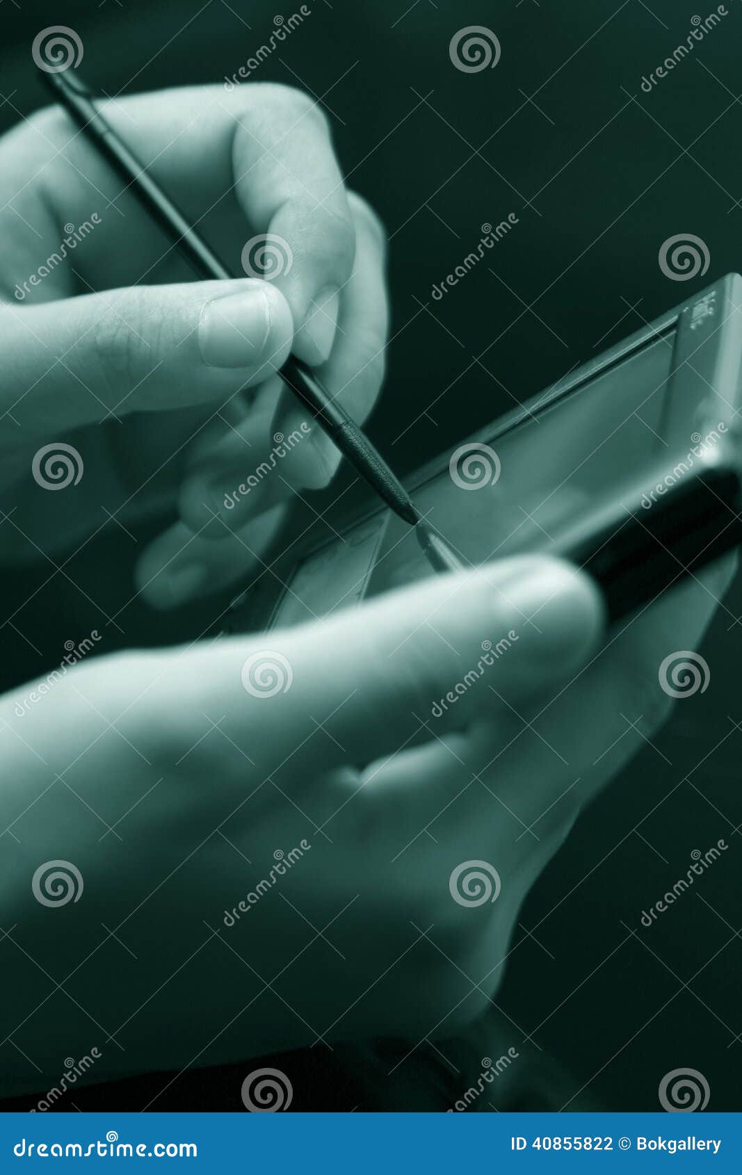 Using PDA stock photo. Image of information, business - 40855822