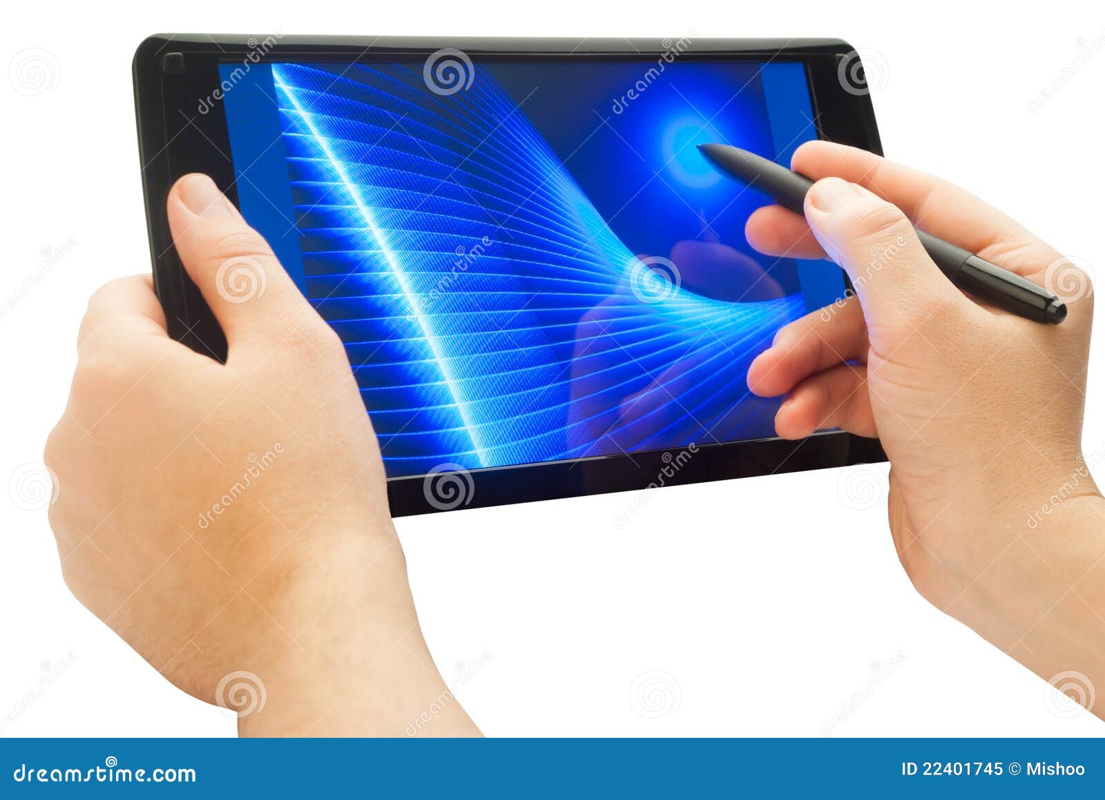 Using pen on touchscreen stock image. Image of drawing - 22401745