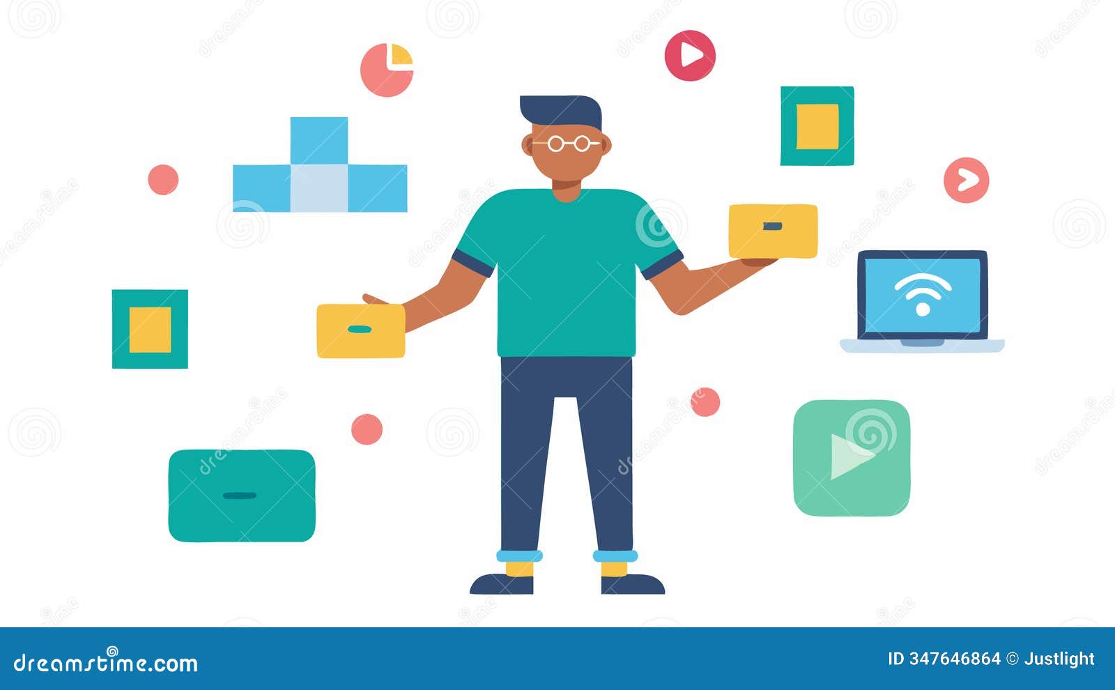 Using Props a Trainer Using Props Like Printed Screenshots or Physical ...