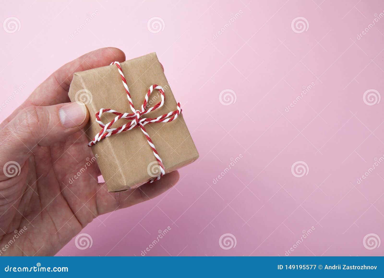 Using Recycled Paper To Wrap Gifts, Empty Space for Text Stock Image ...