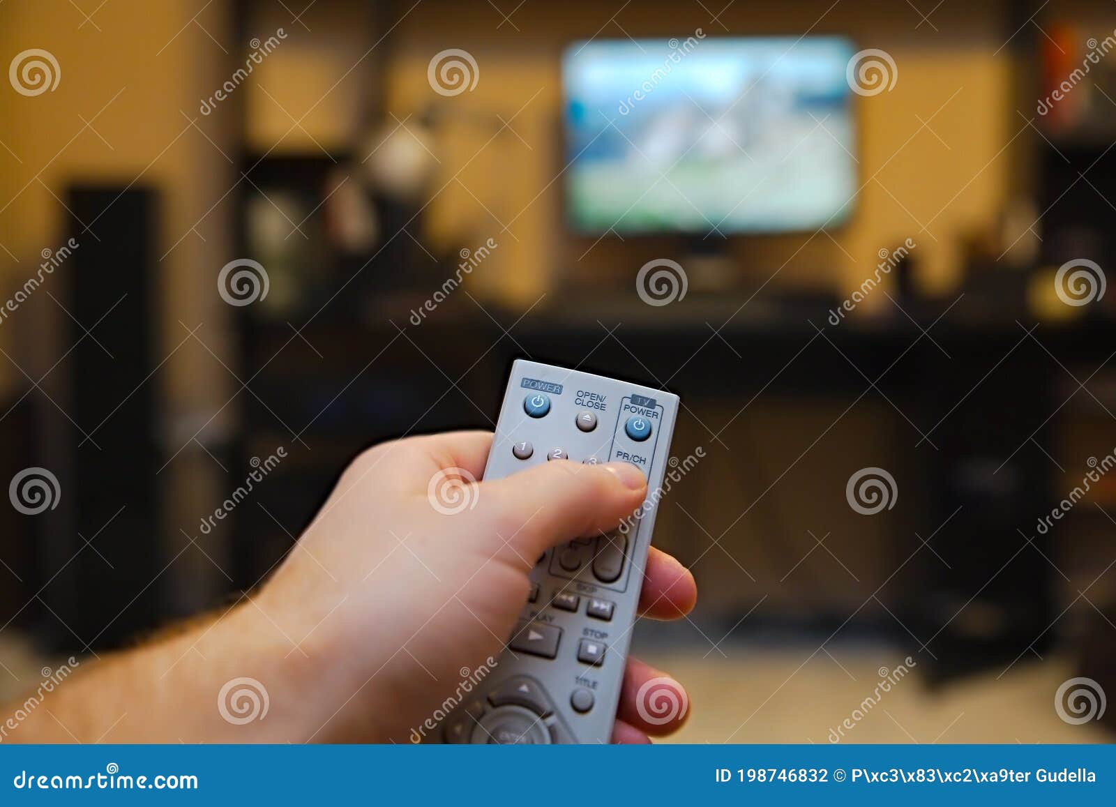 TV Remote Control stock photo. Image of interior, relaxing - 198746832