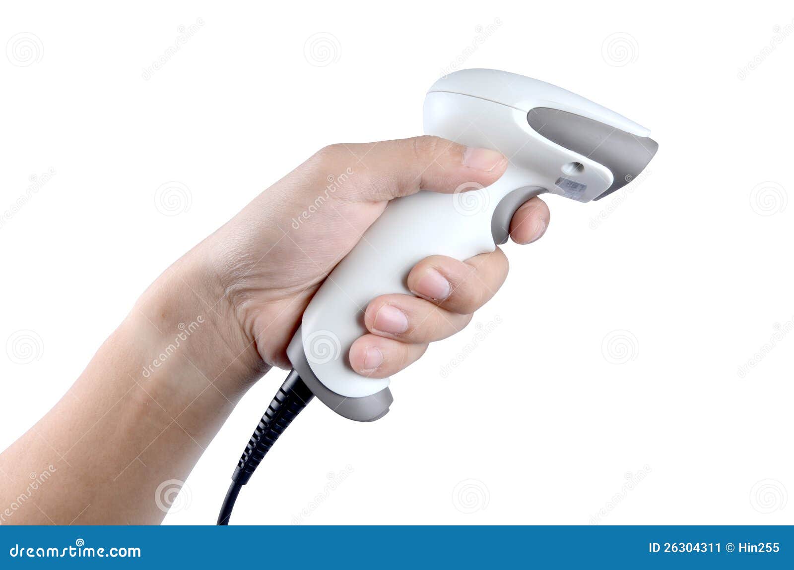 Using Scanner for Scanning Bar Code Stock Image - Image of device ...