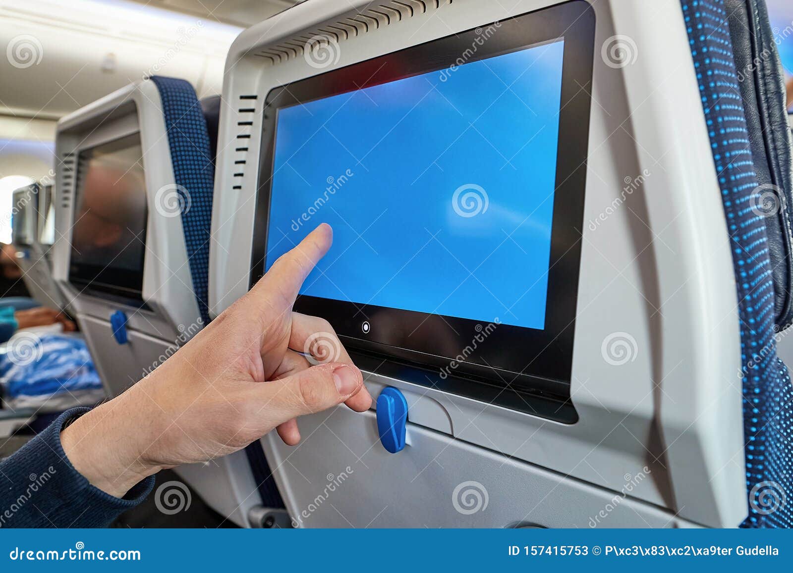 Plane Infotainment Screen Royalty-Free Stock Photography ...