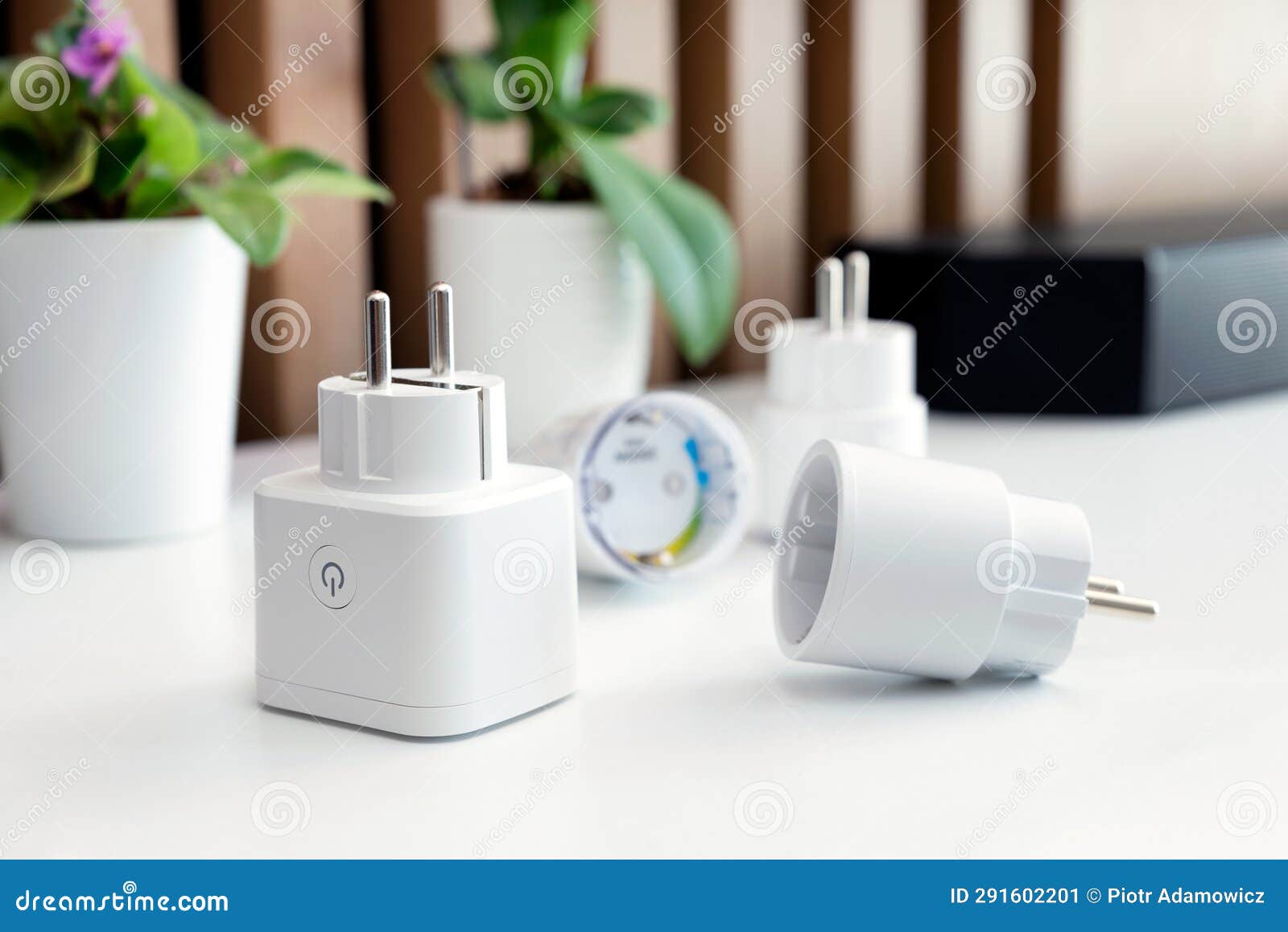 Using Smart Sockets in a Smart Home Stock Image - Image of reduce ...