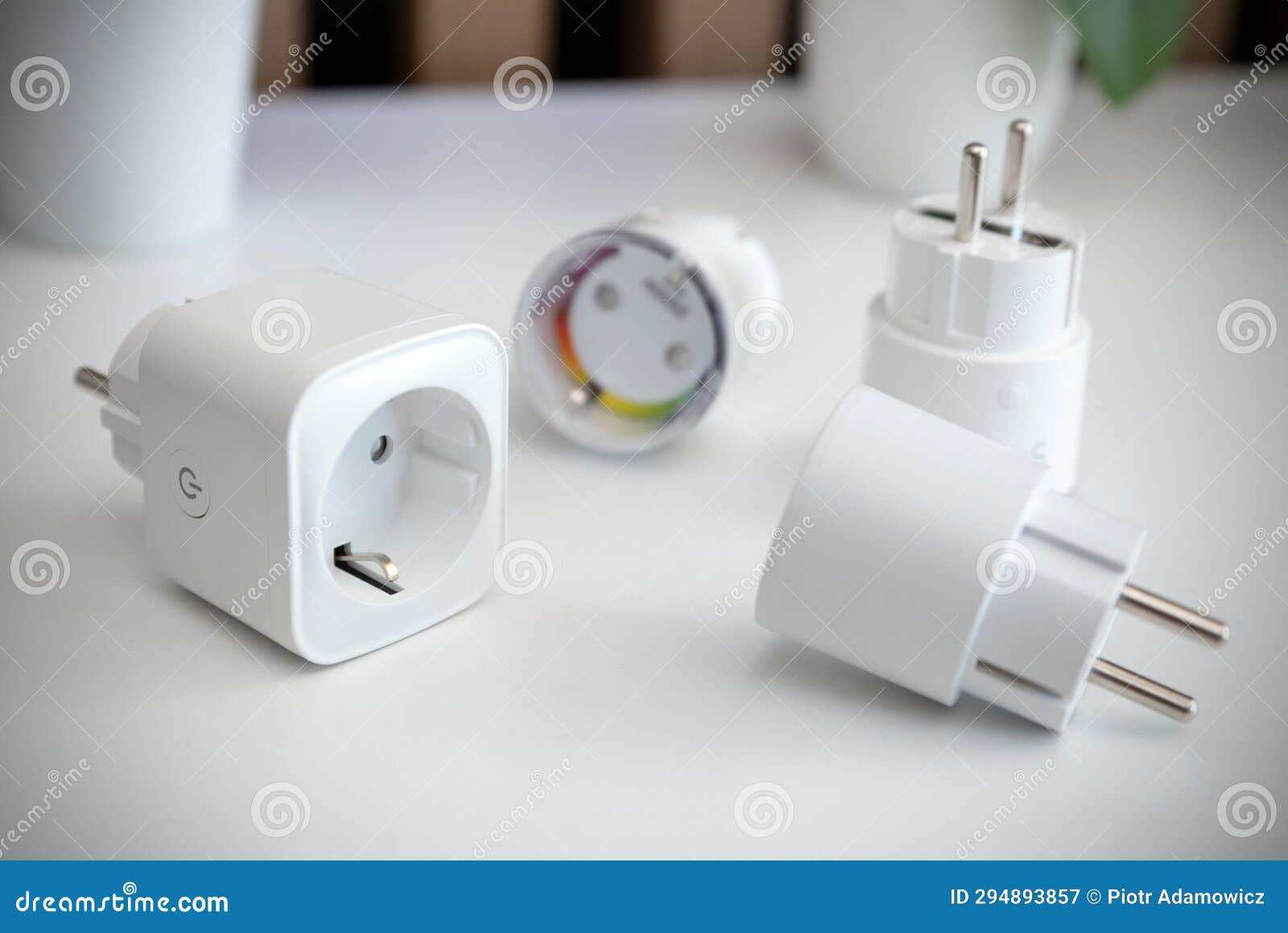 Using Smart Sockets in a Smart Home Stock Image - Image of chart, phone ...