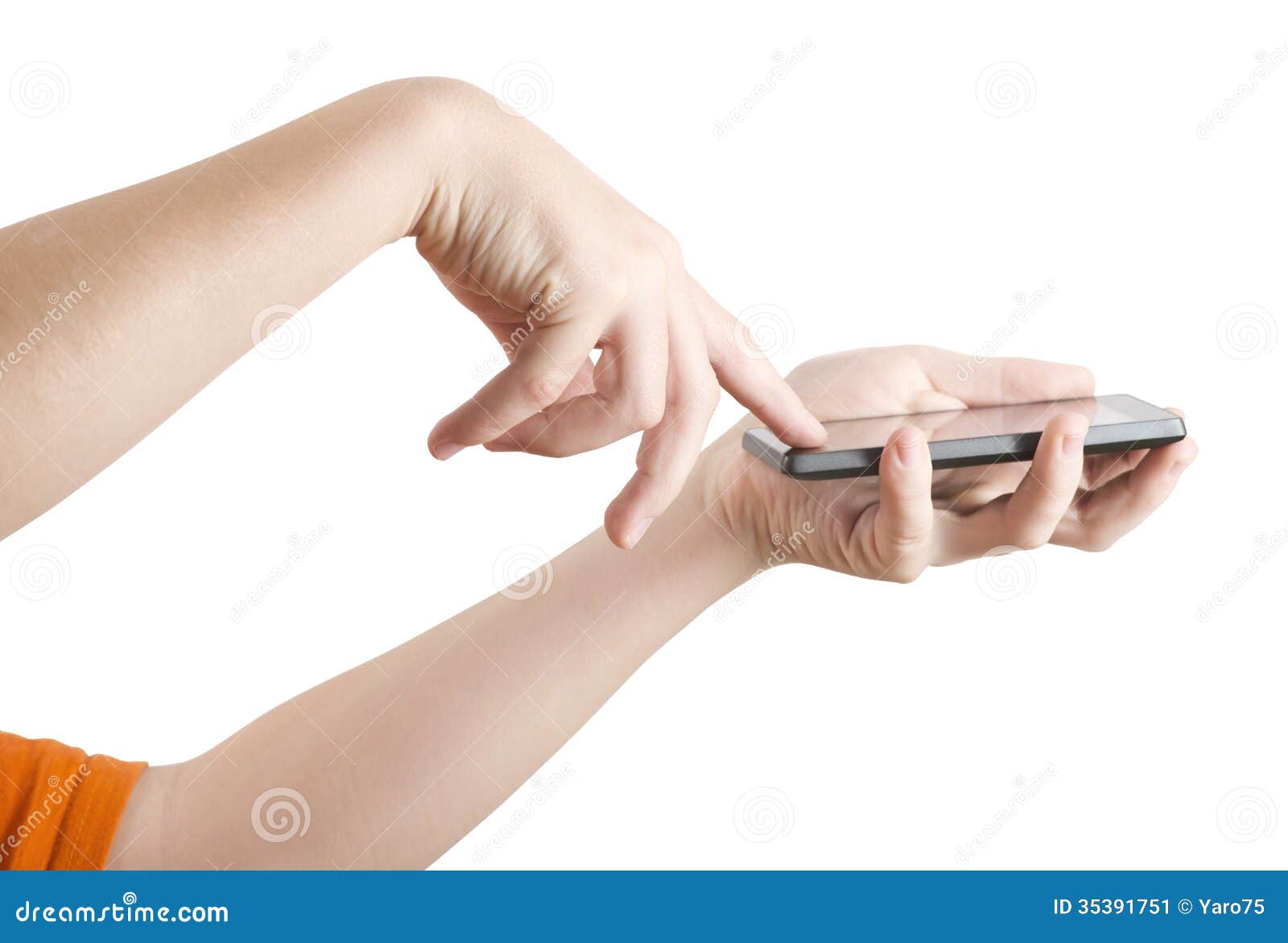 Using smartphone stock image. Image of touch, noname - 35391751