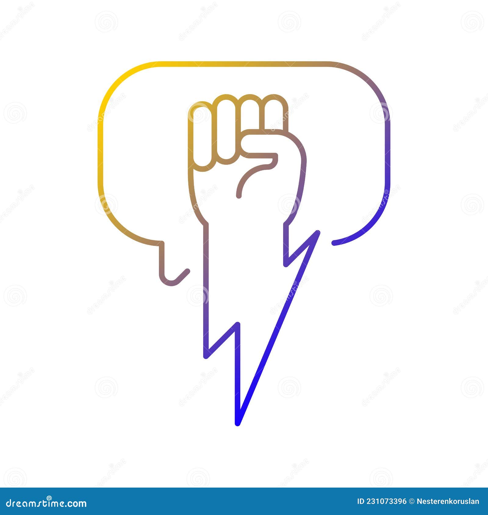 Using Strong Arguments Gradient Linear Vector Icon Stock Vector ...