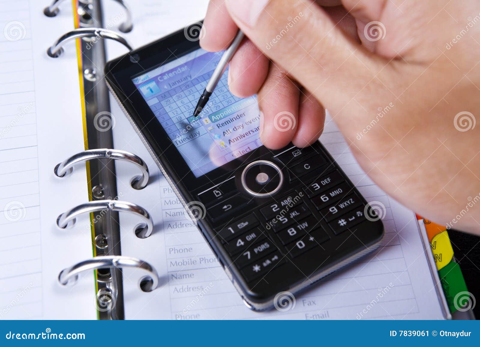 Using Stylus on Touch Screen Cell Phone Stock Image - Image of phone ...