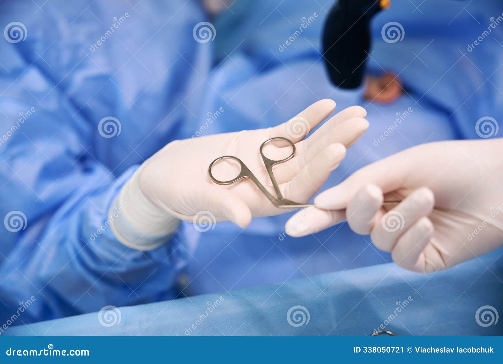 Using a Surgical Instrument during an Operation Stock Image - Image of ...
