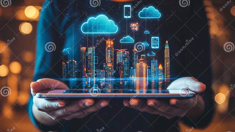 Using a Tablet Interface, Futuristic Urban Data is Presented Using a ...