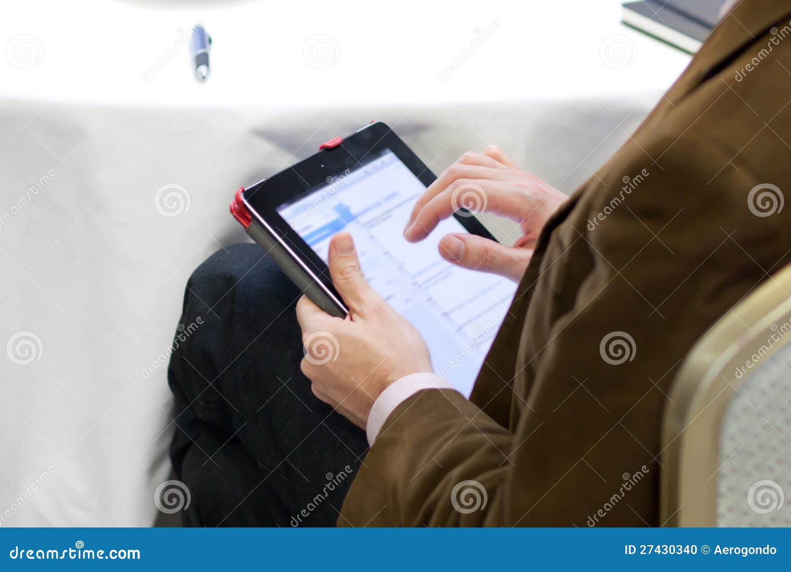 Using a tablet pc stock photo. Image of communication - 27430340