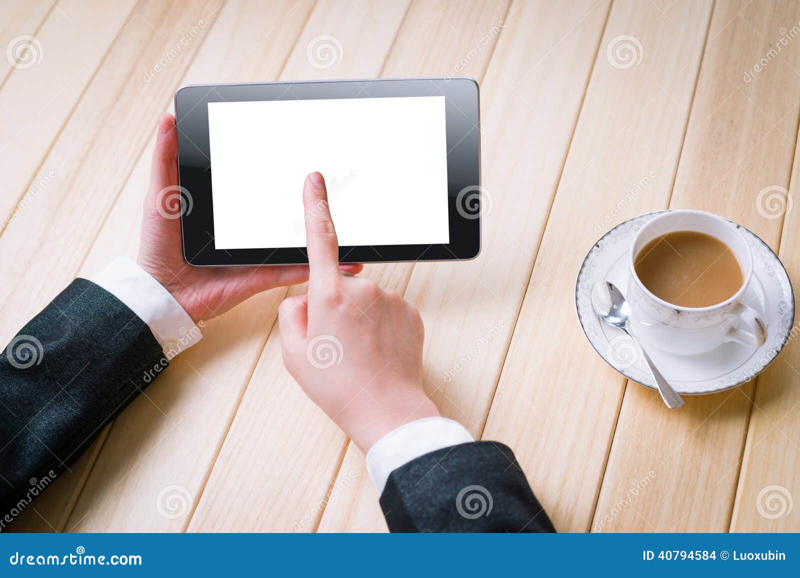 Using tablet PC stock photo. Image of reading, smart - 40794584
