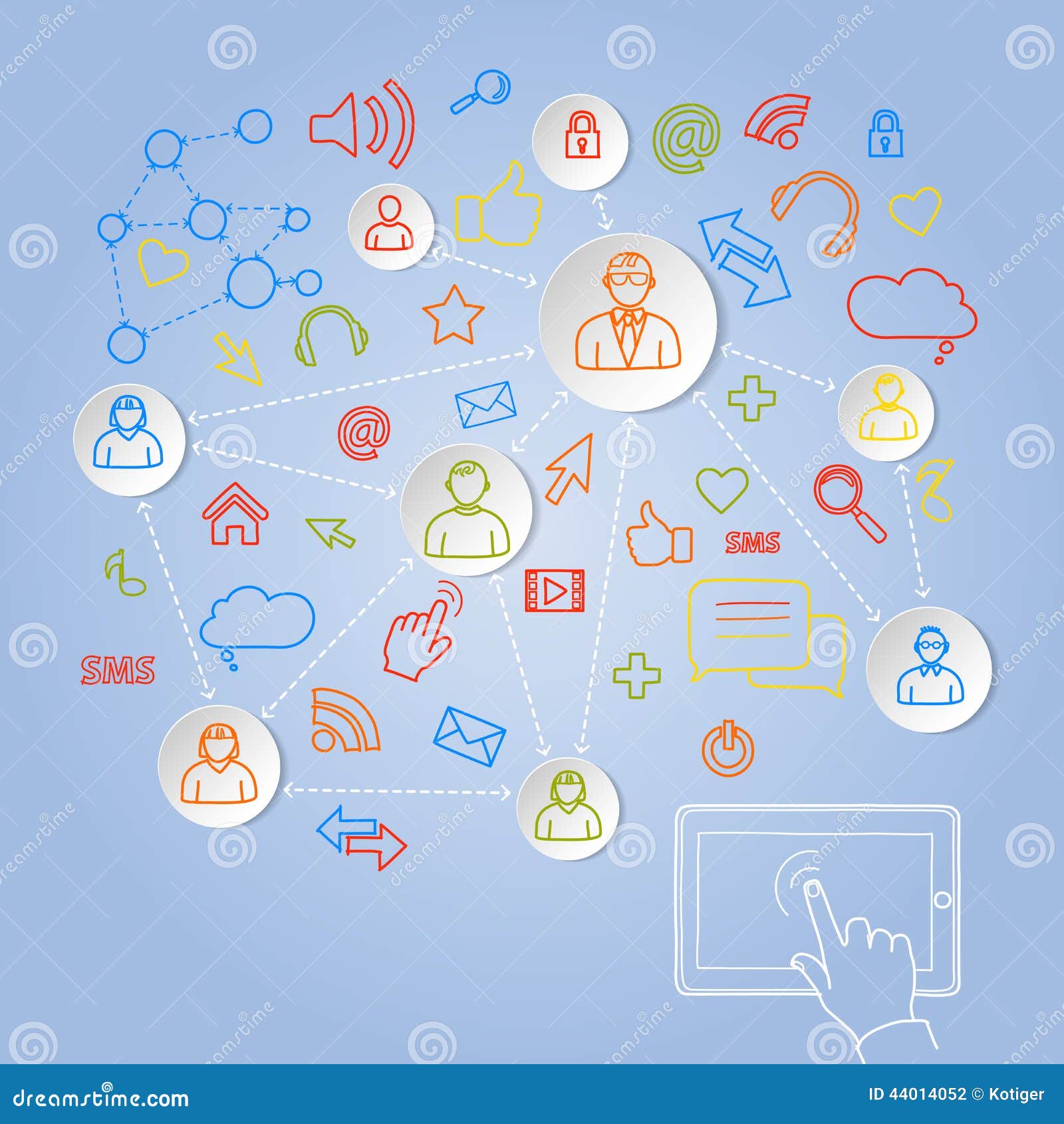 Tablet Network Connect Background Stock Illustrations – 9,327 Tablet ...
