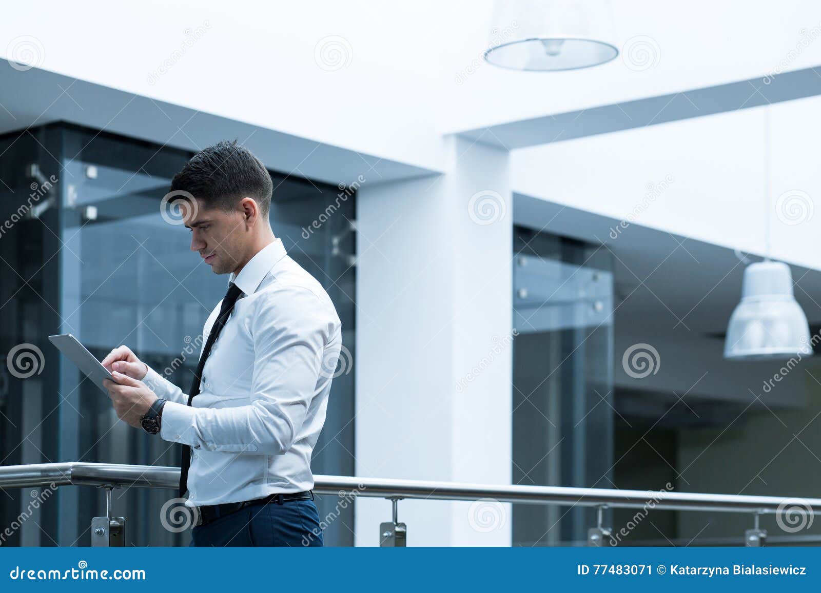 Using Technology in Everyday Duties Stock Image - Image of elegant ...