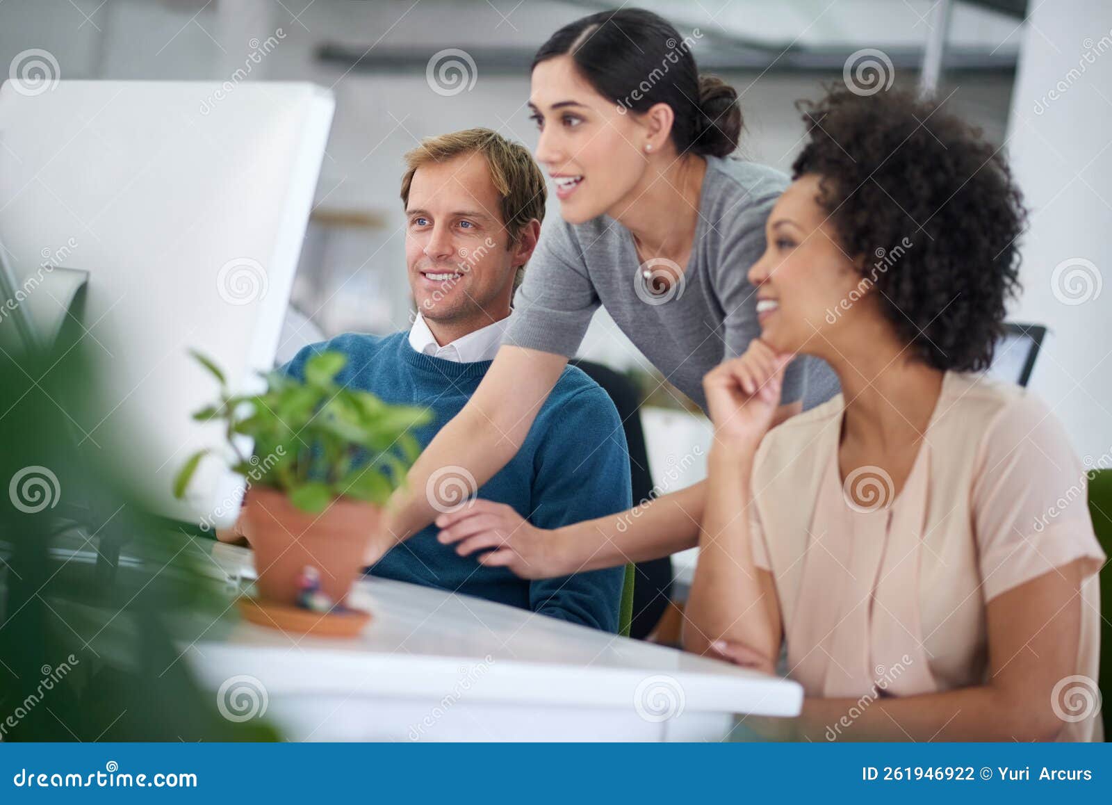 Using Technology To Bring All Our Ideas Together. a Group of Creative ...