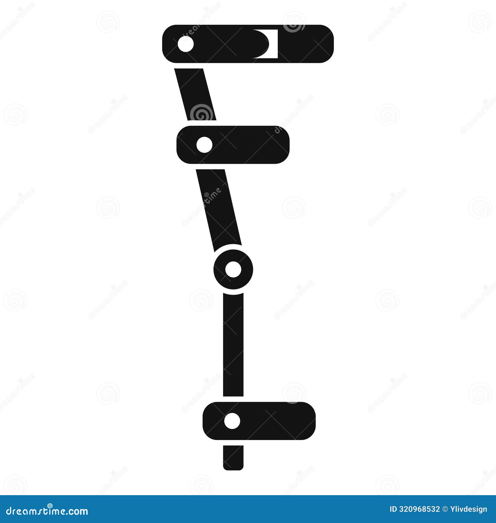 Modern Exoskeleton Leg for Rehabilitation Stock Vector - Illustration ...