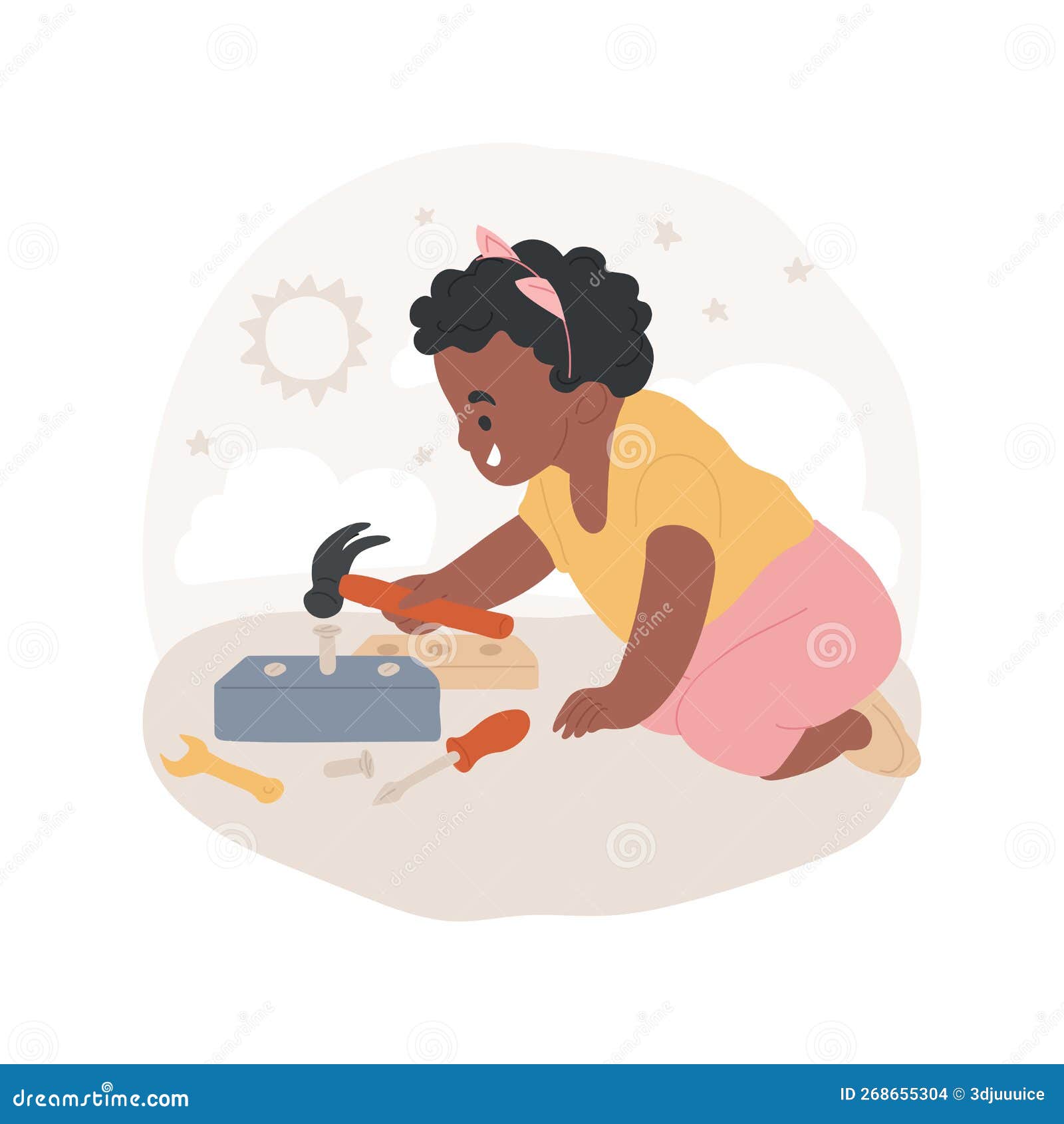 Using Tools Isolated Cartoon Vector Illustration. Stock Vector ...