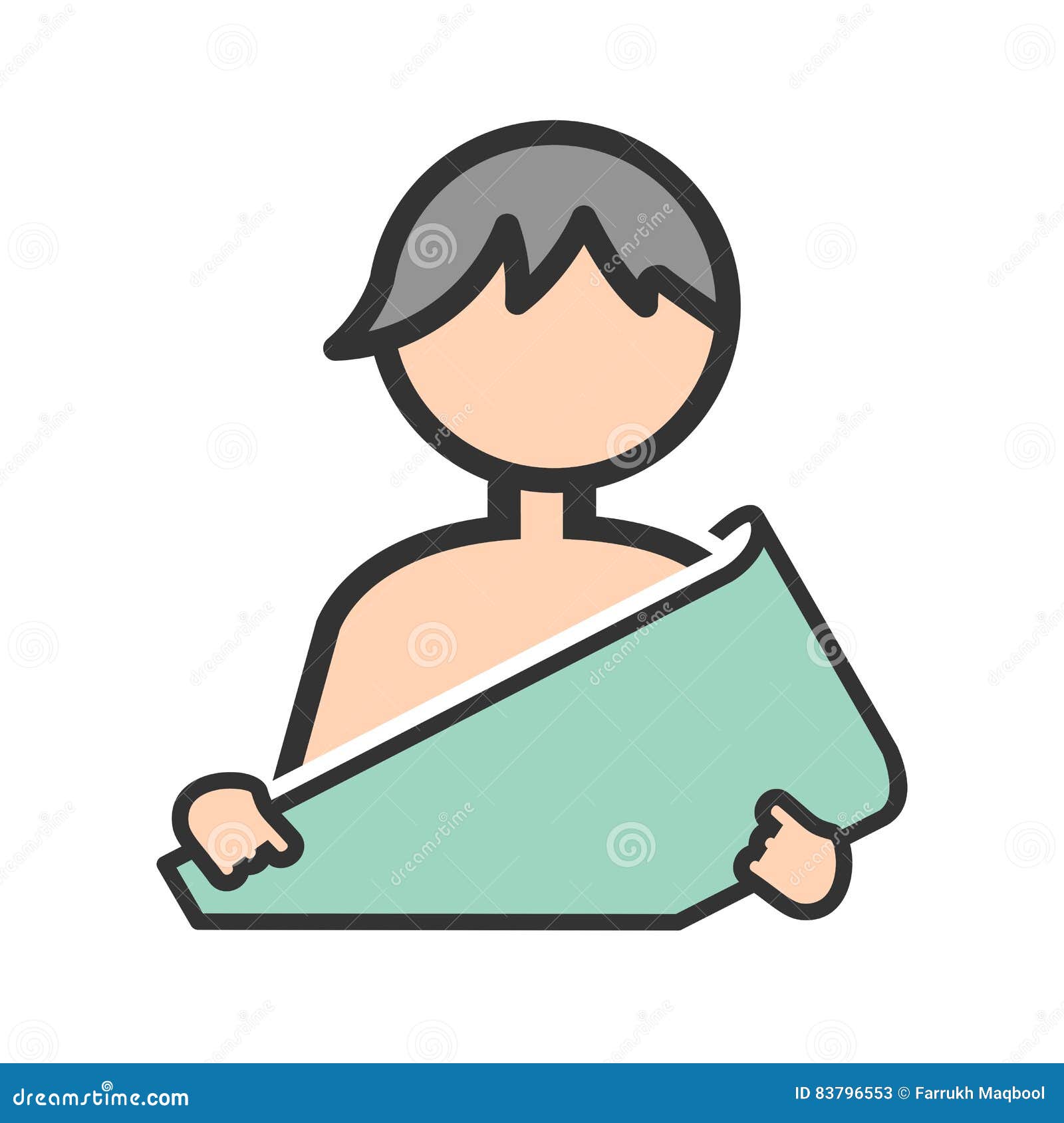 Using Towel stock vector. Illustration of design, cover - 83796553