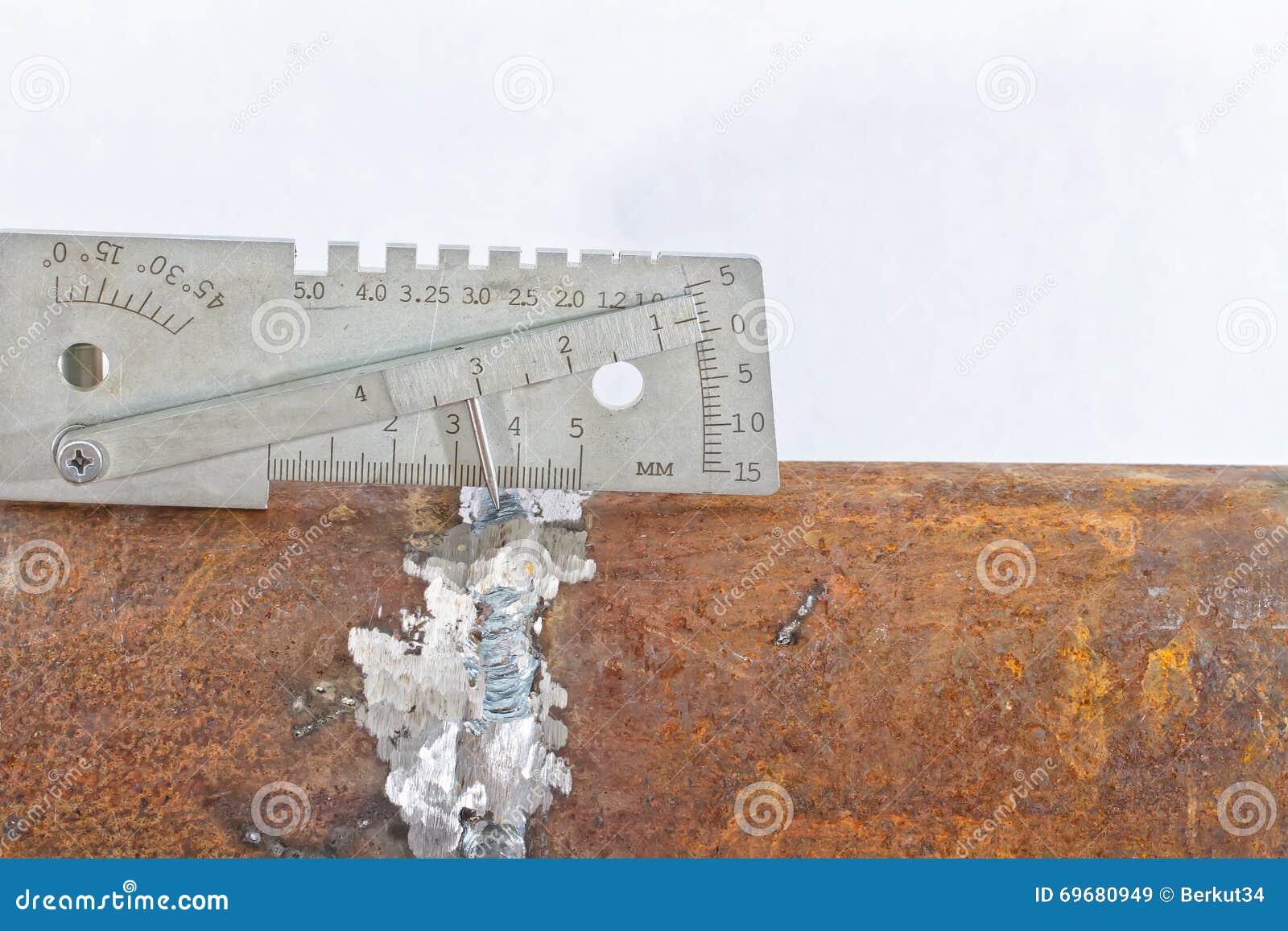 Using Visual Measurement Tools of Control Stock Image - Image of bevel ...