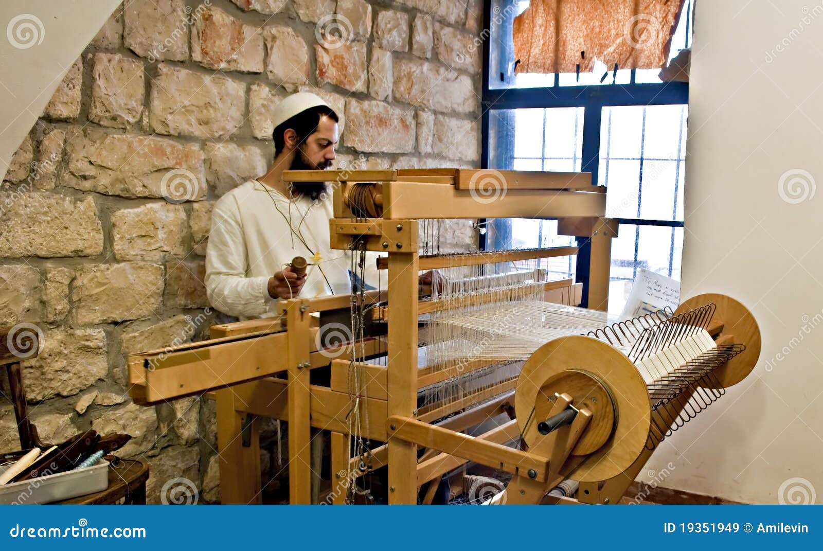 Weaving Machine Part Mechanism, Weaving Thread, Traditional Production ...