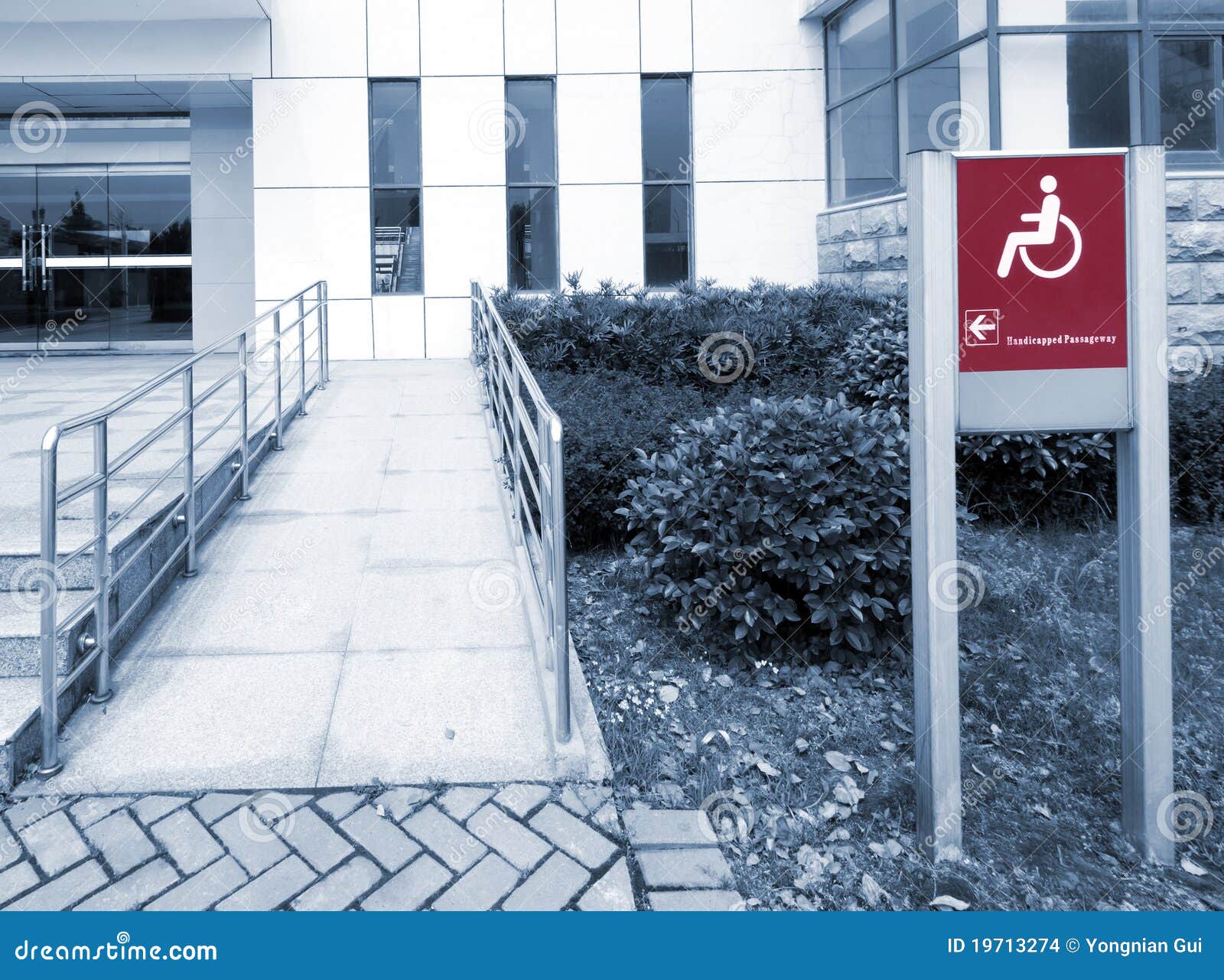 Using wheelchair ramp stock photo. Image of disabled - 19713274