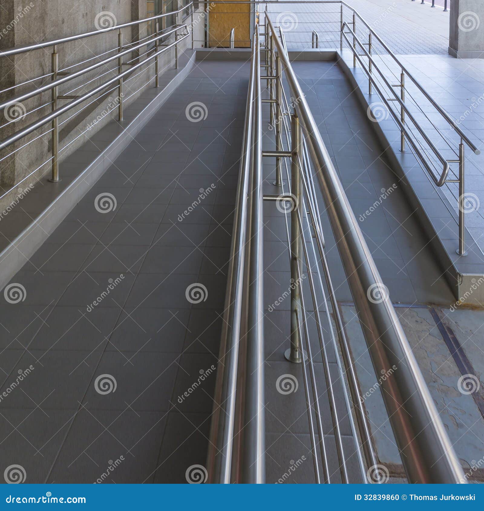 Using wheelchair ramp stock photo. Image of health, handicapped - 32839860