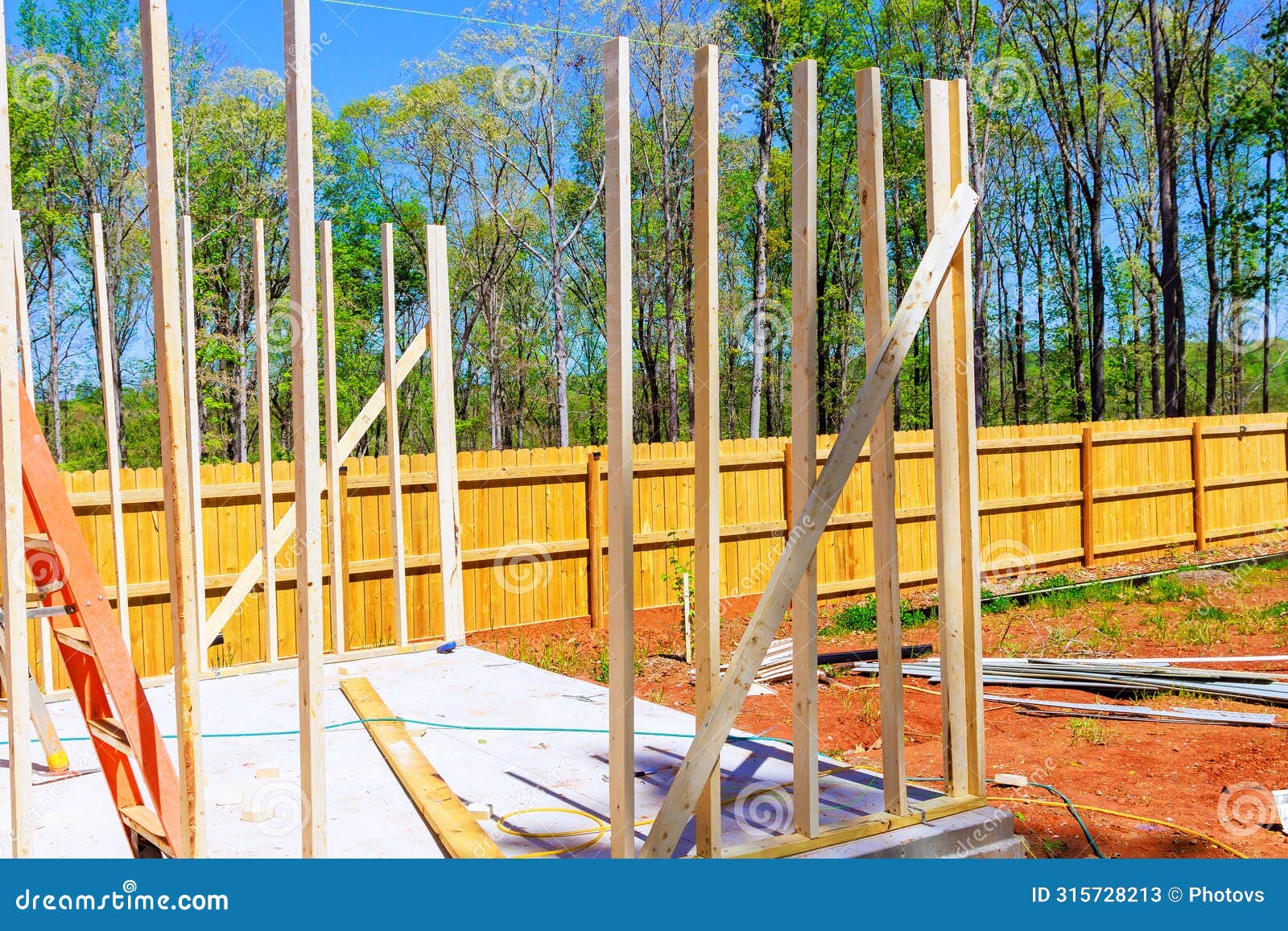 Using Wood Framing To Support Beams Timber a Framing with an Unfinished ...