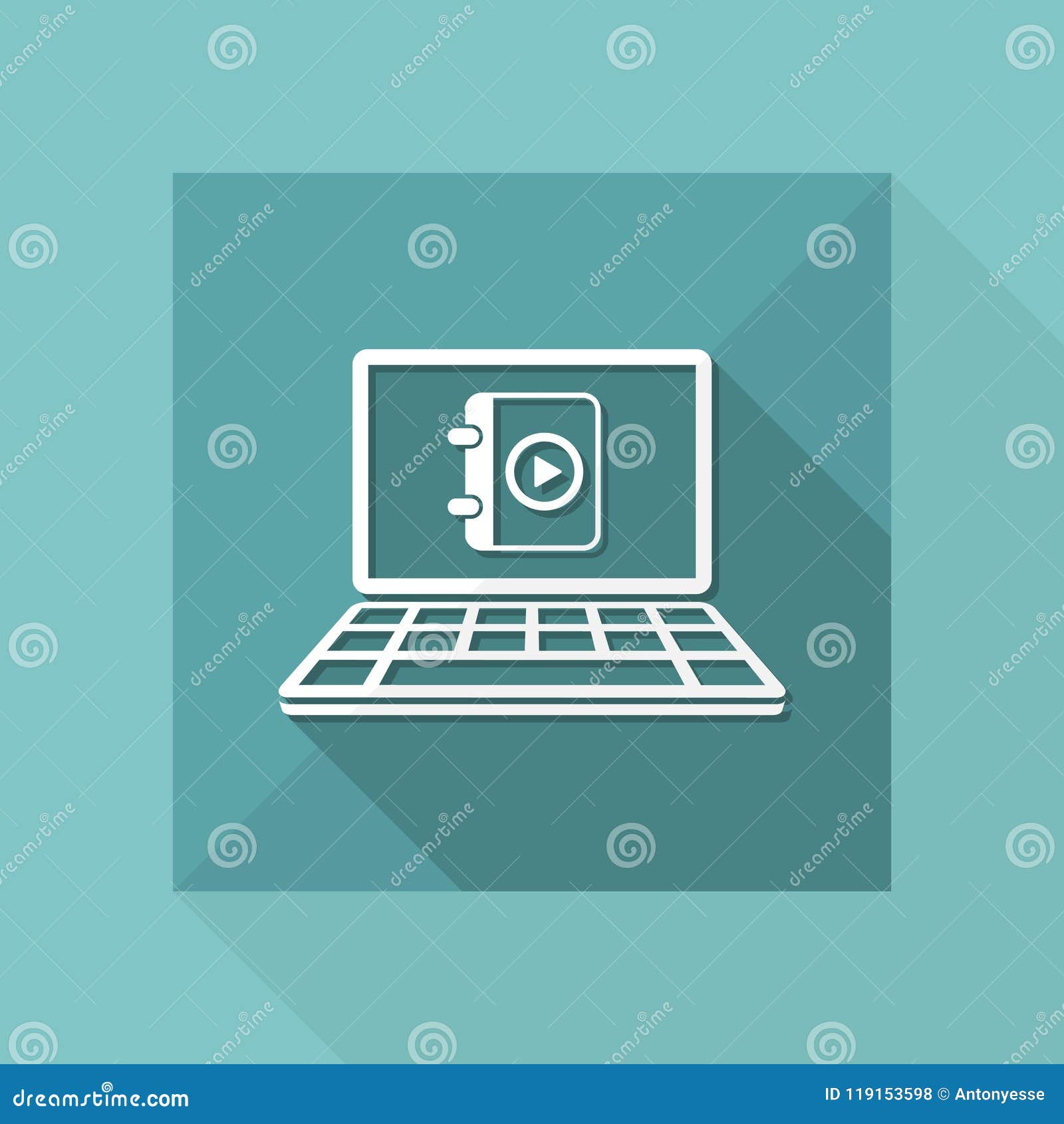 Uso De La Lista De Temas - Icono Plano Del Vector Ilustración del ...