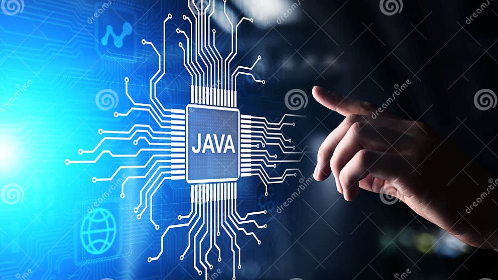 Uso De Programaci?n Del Lenguaje De Java Y Concepto Del Desarrollo Web En La Pantalla Virtual ...