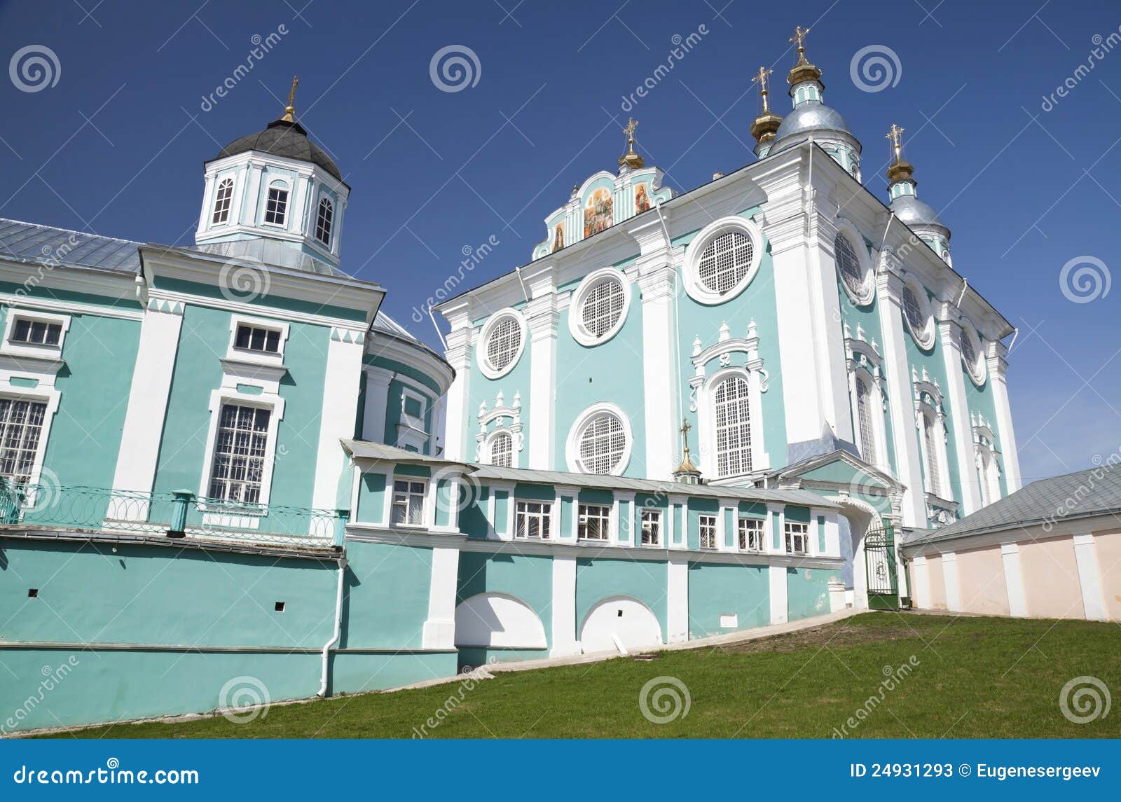 Uspenskii Cathedral in Smolensk Stock Image - Image of gold, baroque ...