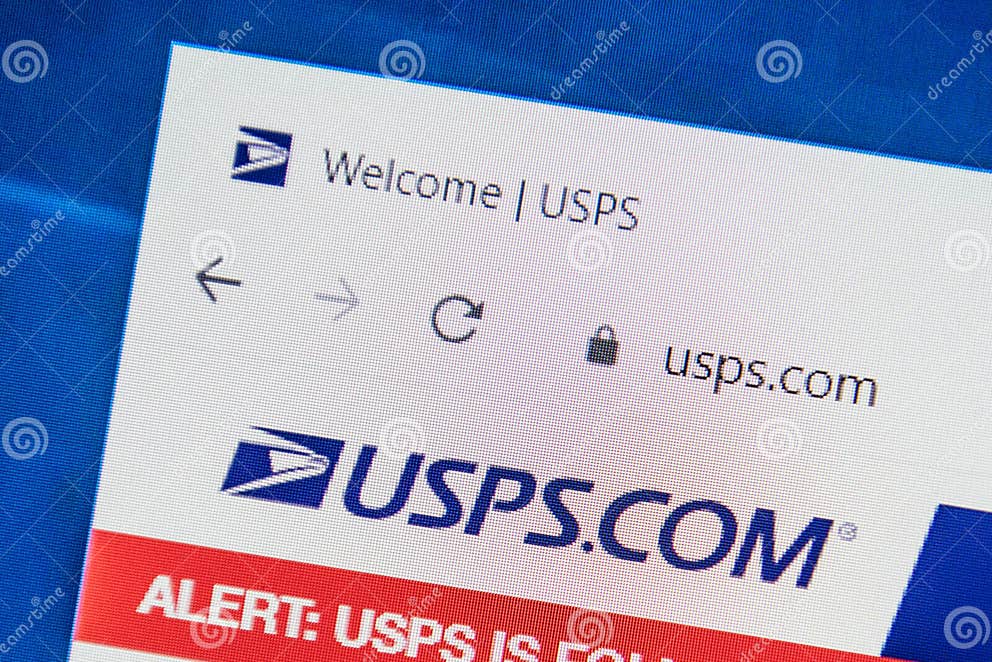 Usps.com Web Site. Selective Focus. Editorial Photo - Image of home ...