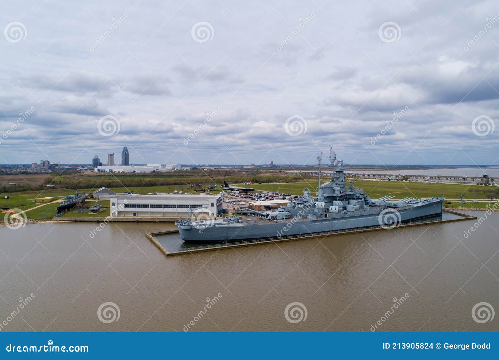 The USS Alabama Battleship in Mobile, Alabama Stock Photo - Image of ...