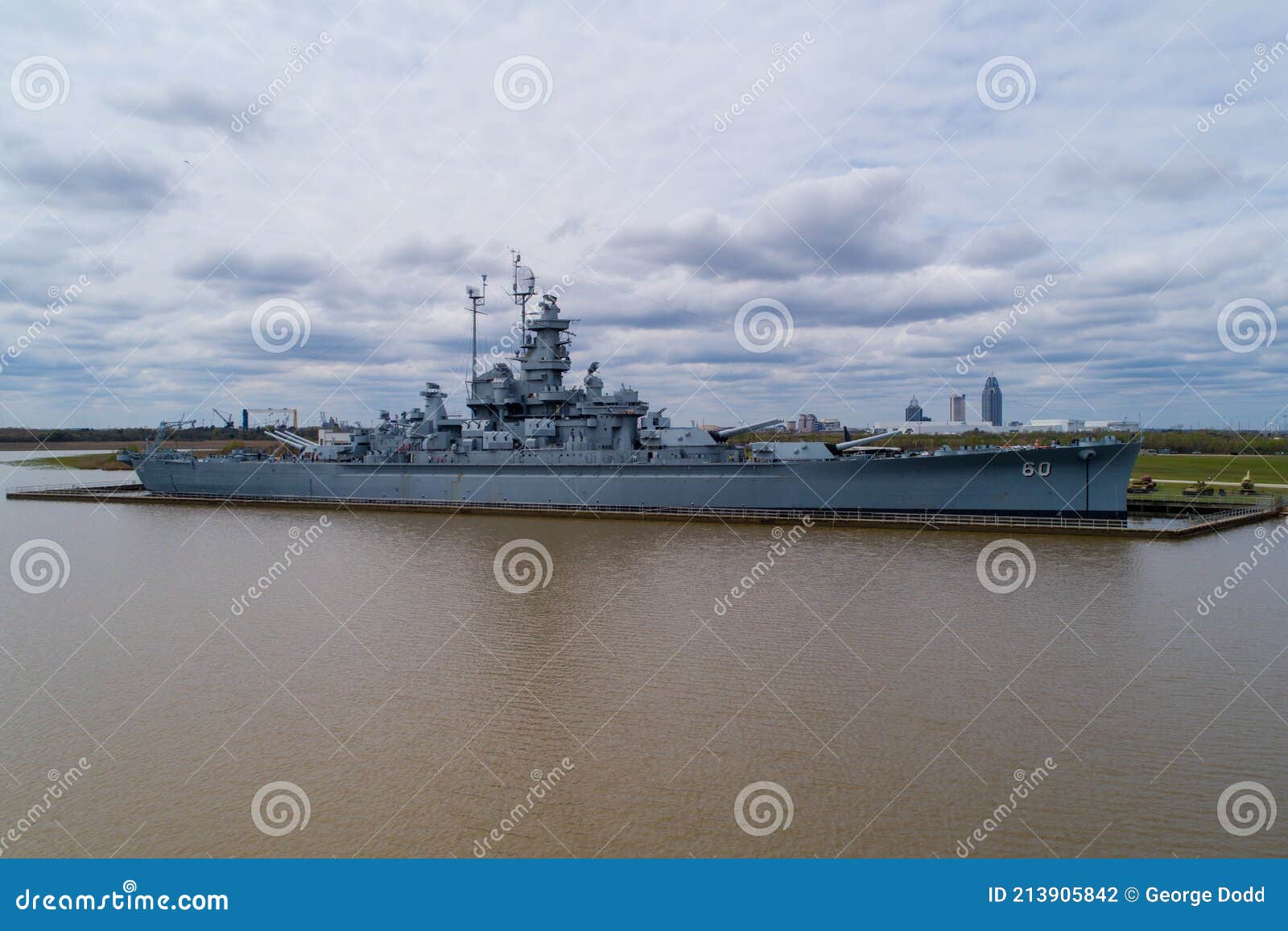 The USS Alabama Battleship in Mobile, Alabama Stock Photo - Image of ...