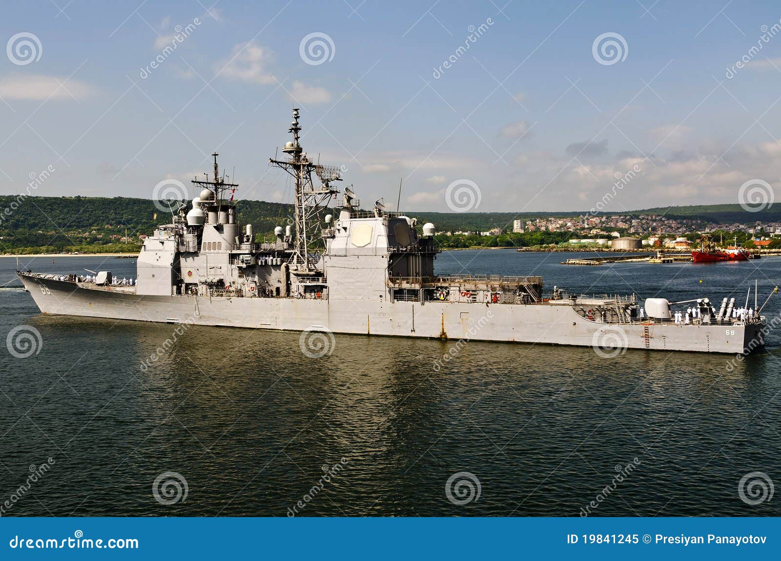 USS Anzio (CG-68) image éditorial. Image du missile, classe - 19841245