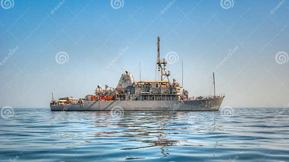 USS Gladiator (MCM 11) Mine Countermeasures Ship Stock Image - Image of ...