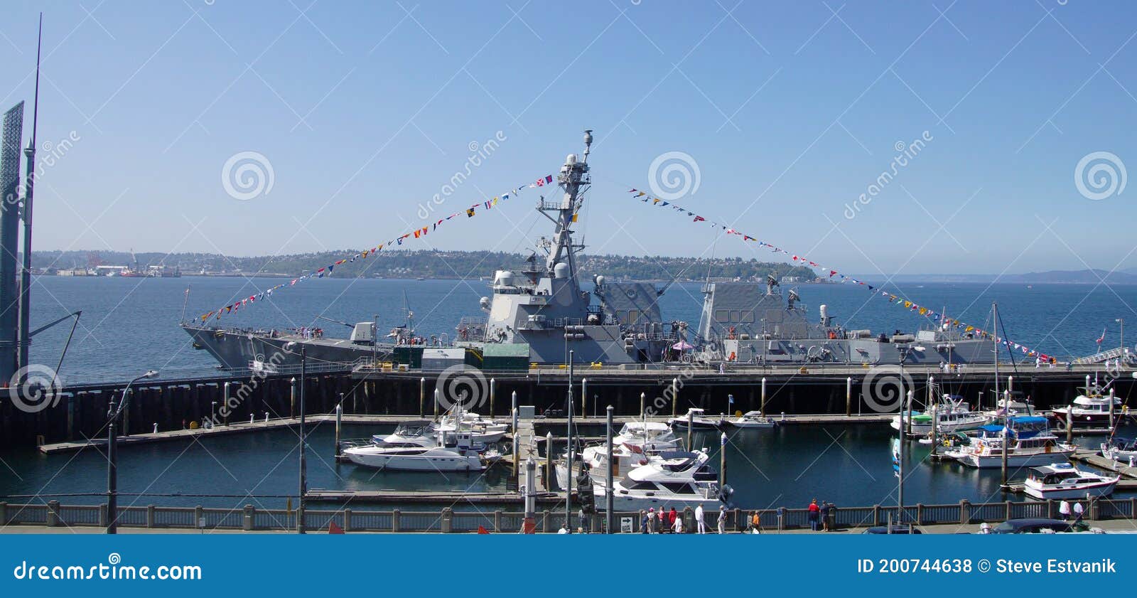 USS Gridley Guided Missle Destroyer Editorial Stock Photo - Image of ...