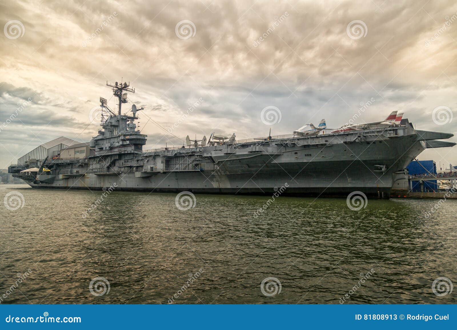 USS Intrepid editorial stock photo. Image of harbor, york - 81808913