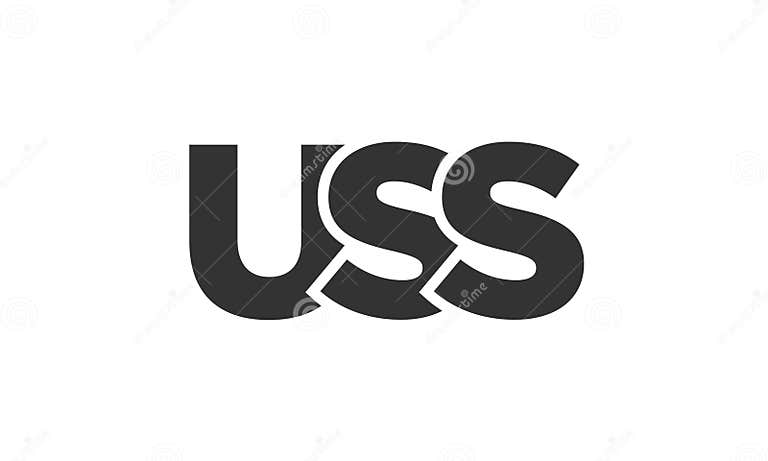 USS Logo Design Template with Strong and Modern Bold Text. Initial ...