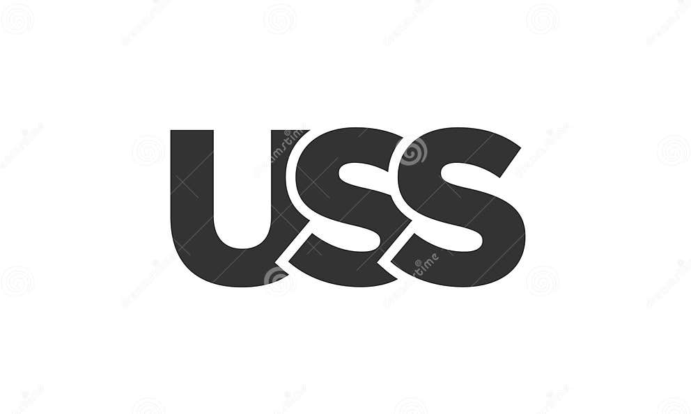 USS Logo Design Template with Strong and Modern Bold Text. Initial ...