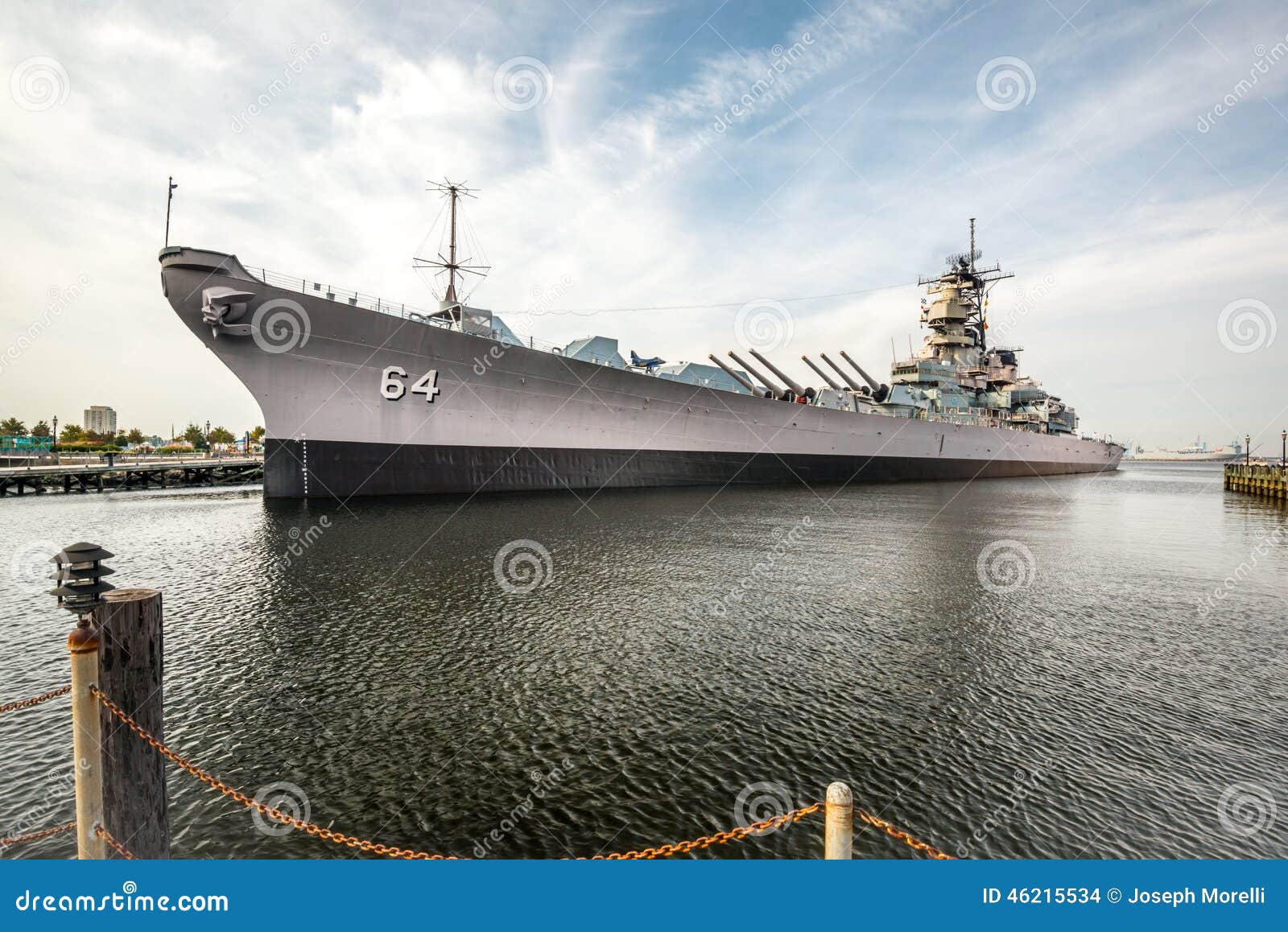 USS Wisconsin editorial stock image. Image of powerful - 46215534
