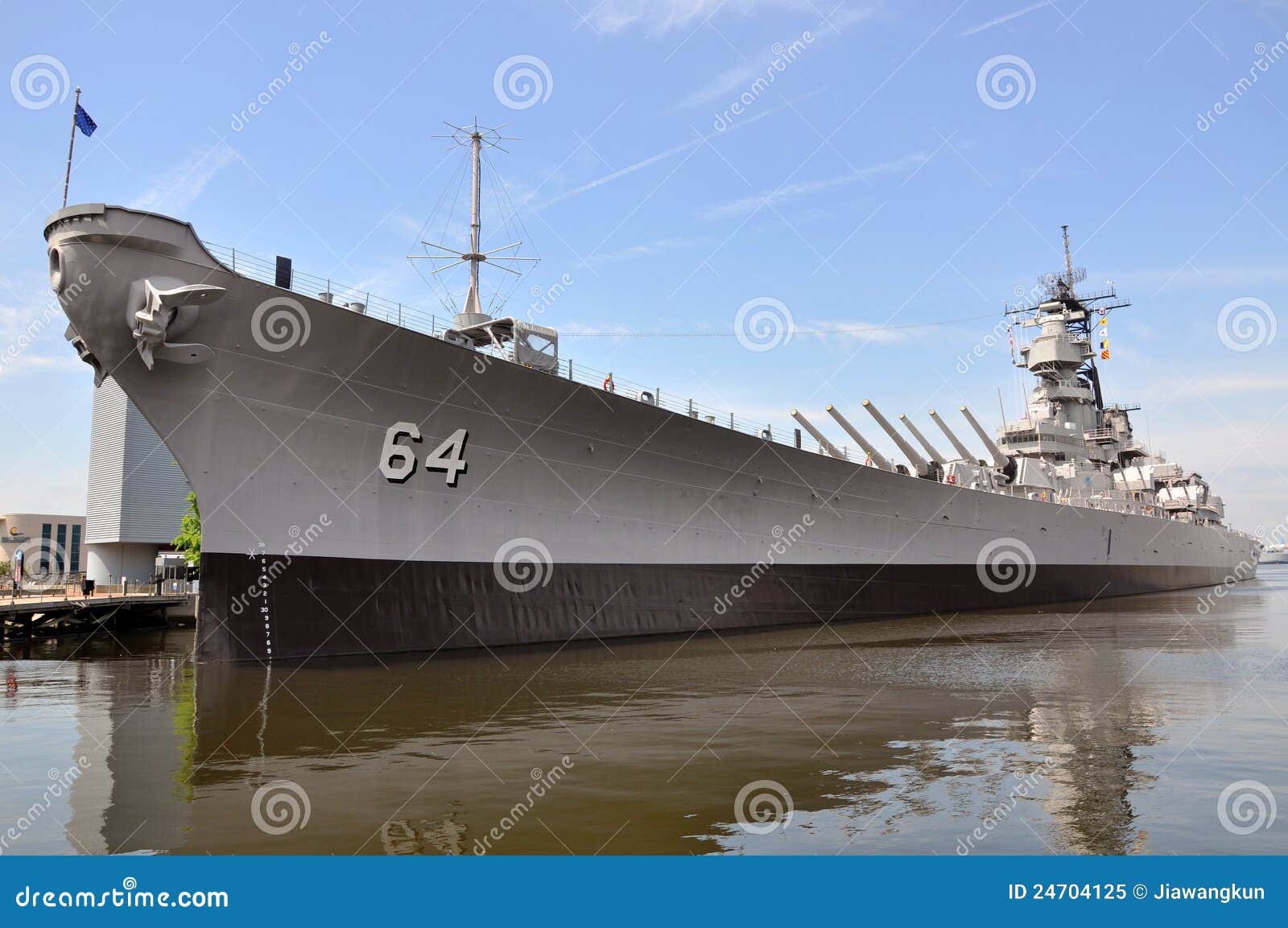 USS Wisconsin Battleship editorial image. Image of virginia - 24704125