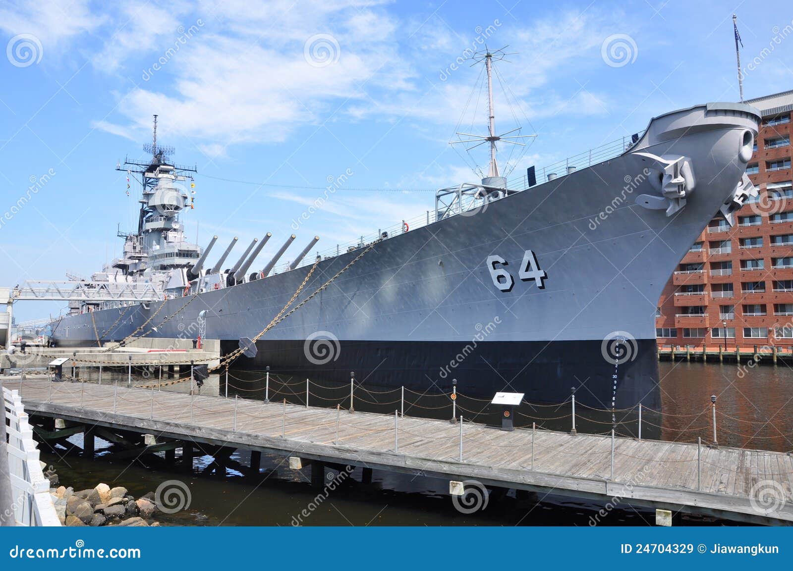 USS Wisconsin Battleship editorial stock image. Image of blue - 24704329