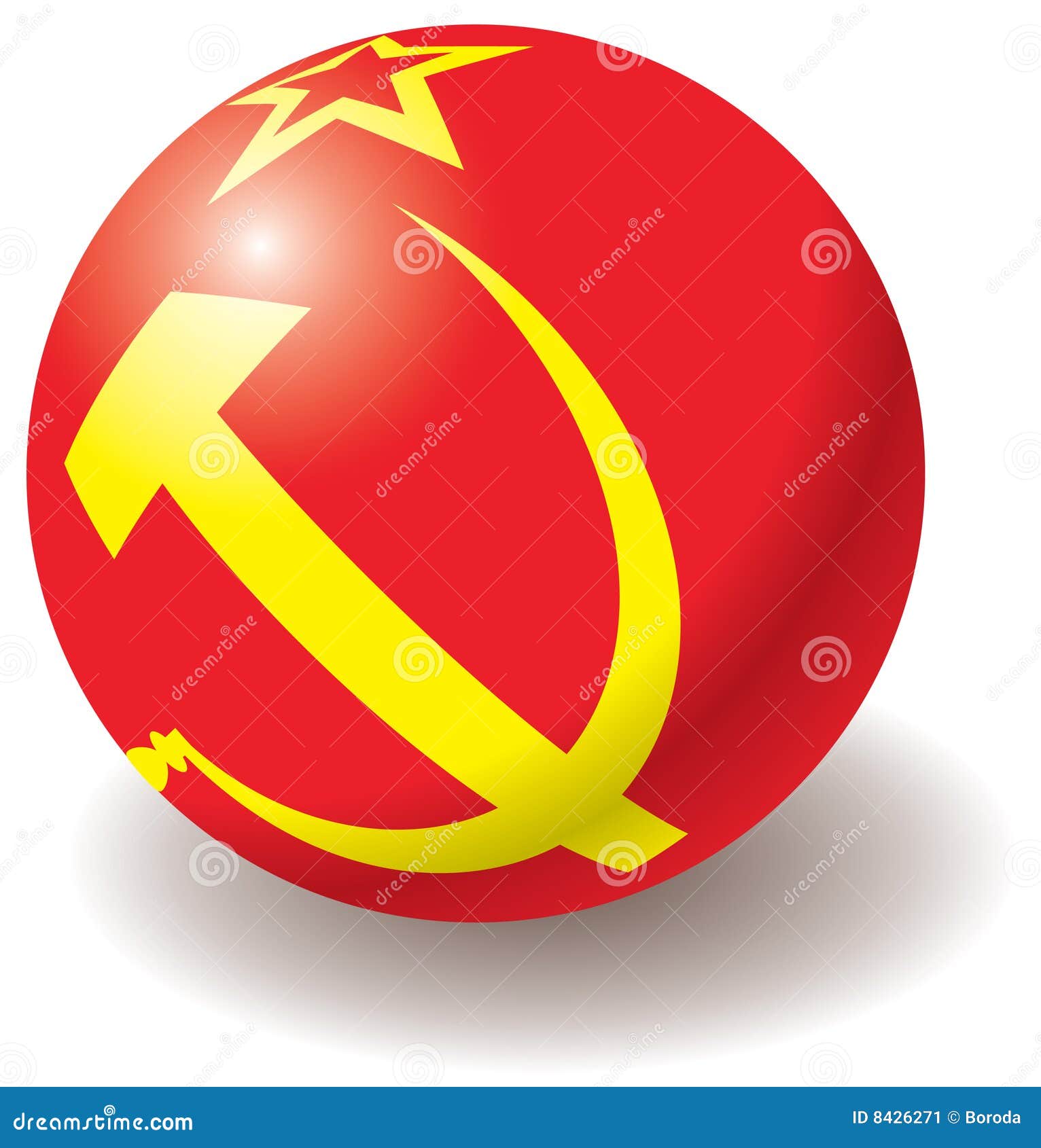 USSR Flag. Soviet Union Flag Cartoon Vector | CartoonDealer.com #89333809