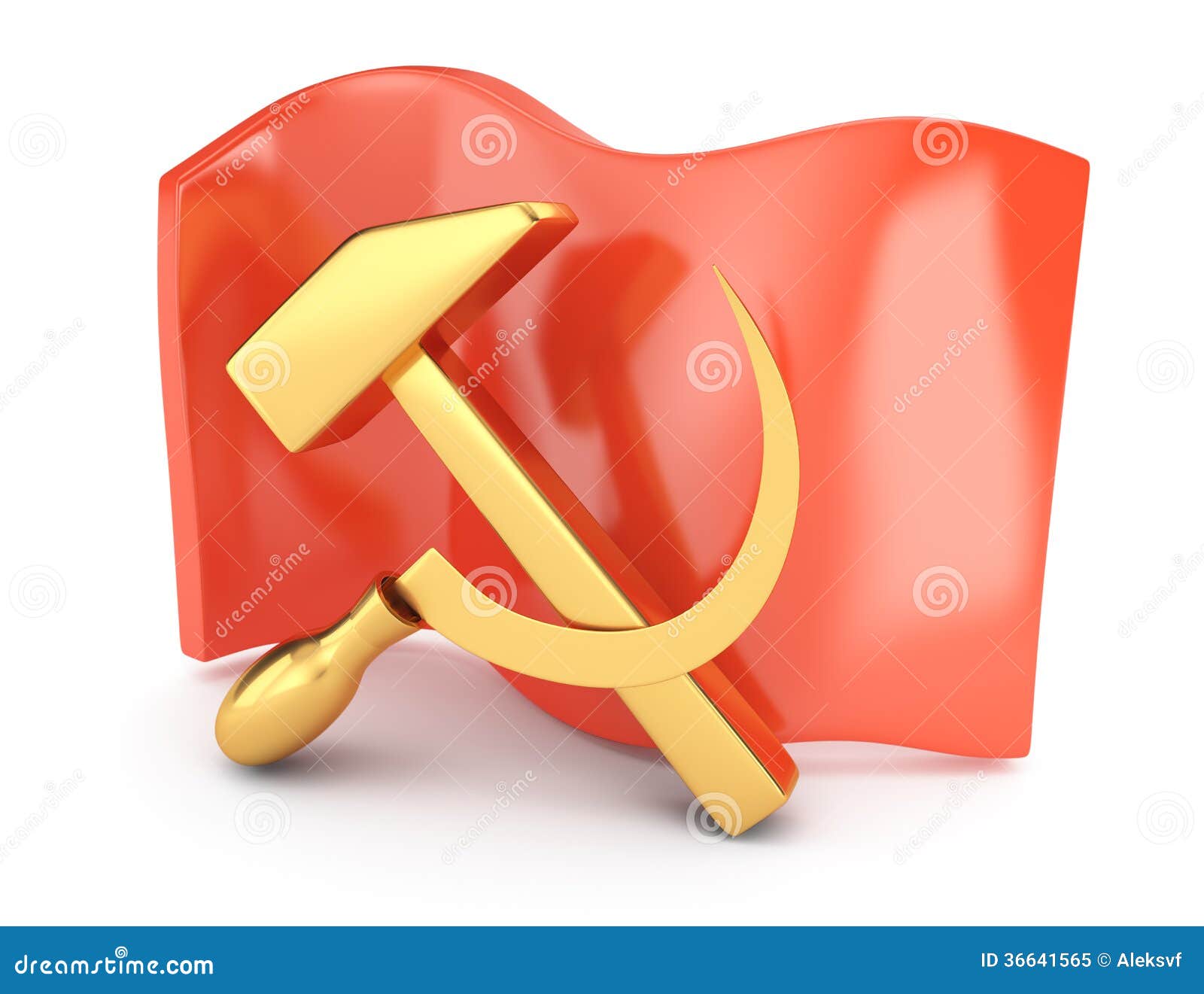 USSR Flag. Soviet Union Flag Cartoon Vector | CartoonDealer.com #89333809