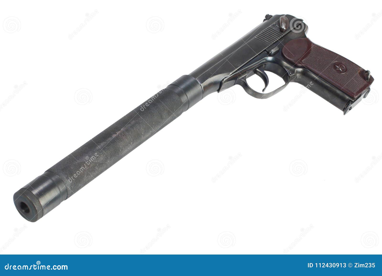 USSR Makarov Pistol With Silencer Stock Image | CartoonDealer.com ...