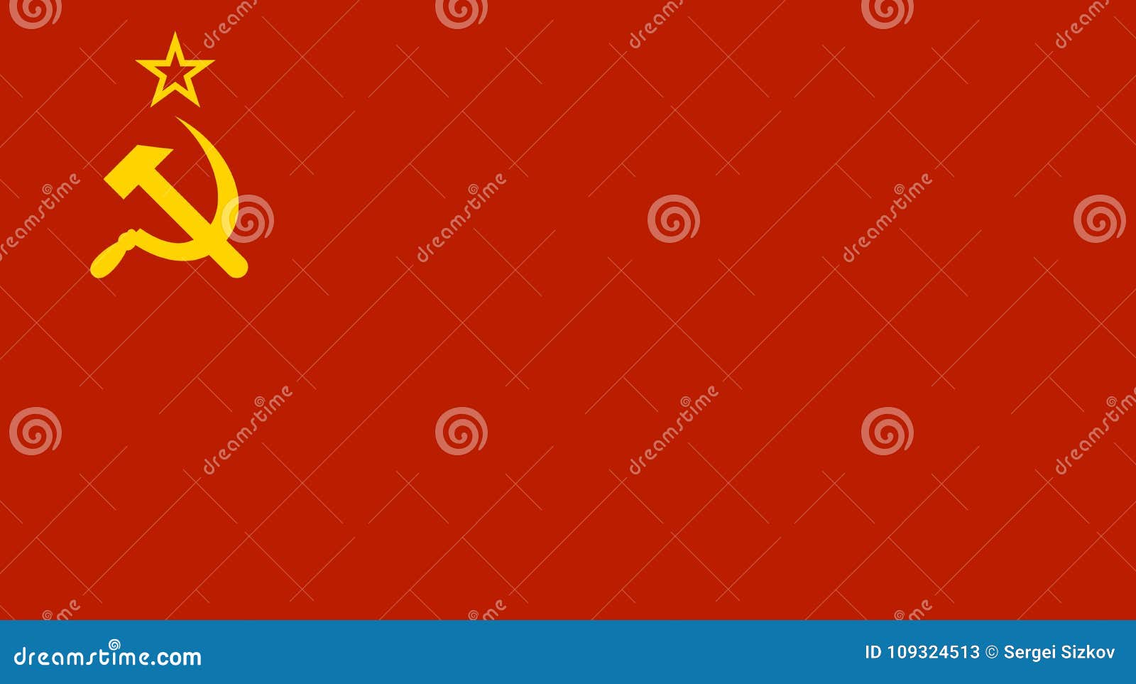 Ussr Red Soviet Union Flag. Vector Stock Vector - Illustration of ...